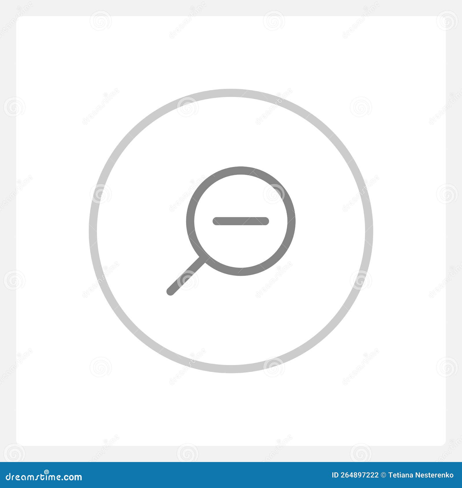 Normal Zoom Out Button State UI Element Template Stock Vector ...