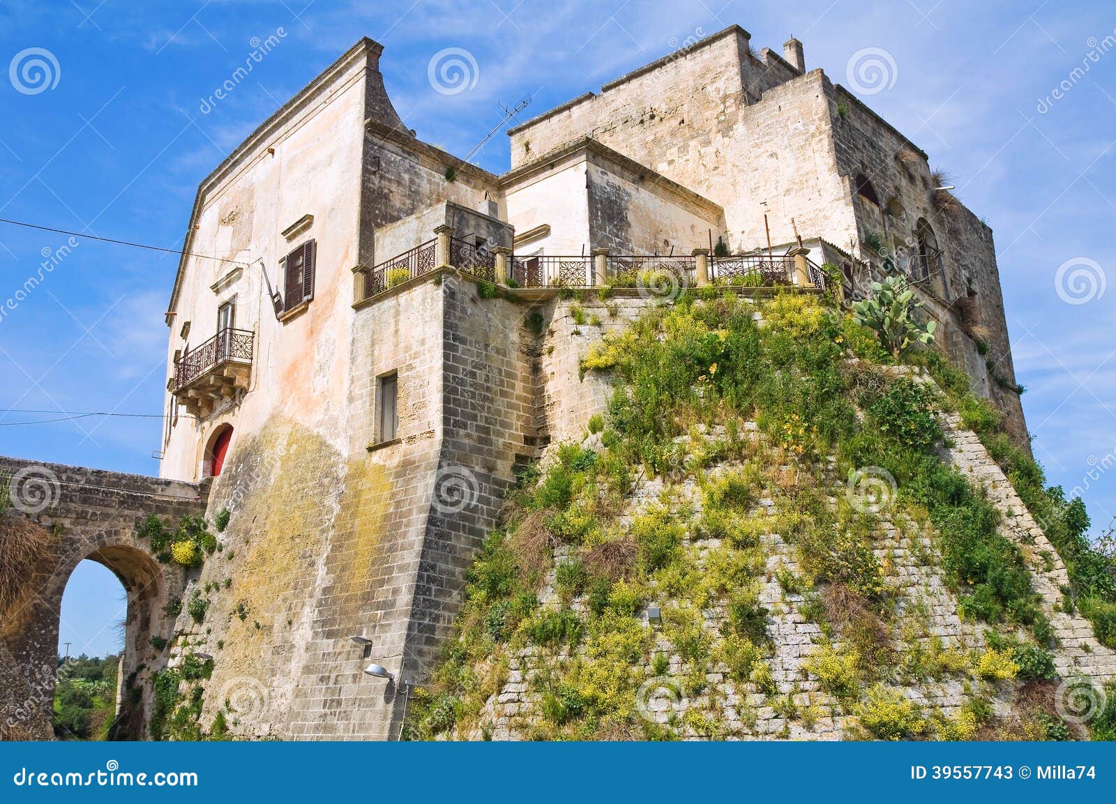 Norman Castle of Ginosa. Puglia. Italy Stock Image - Image of fortress ...