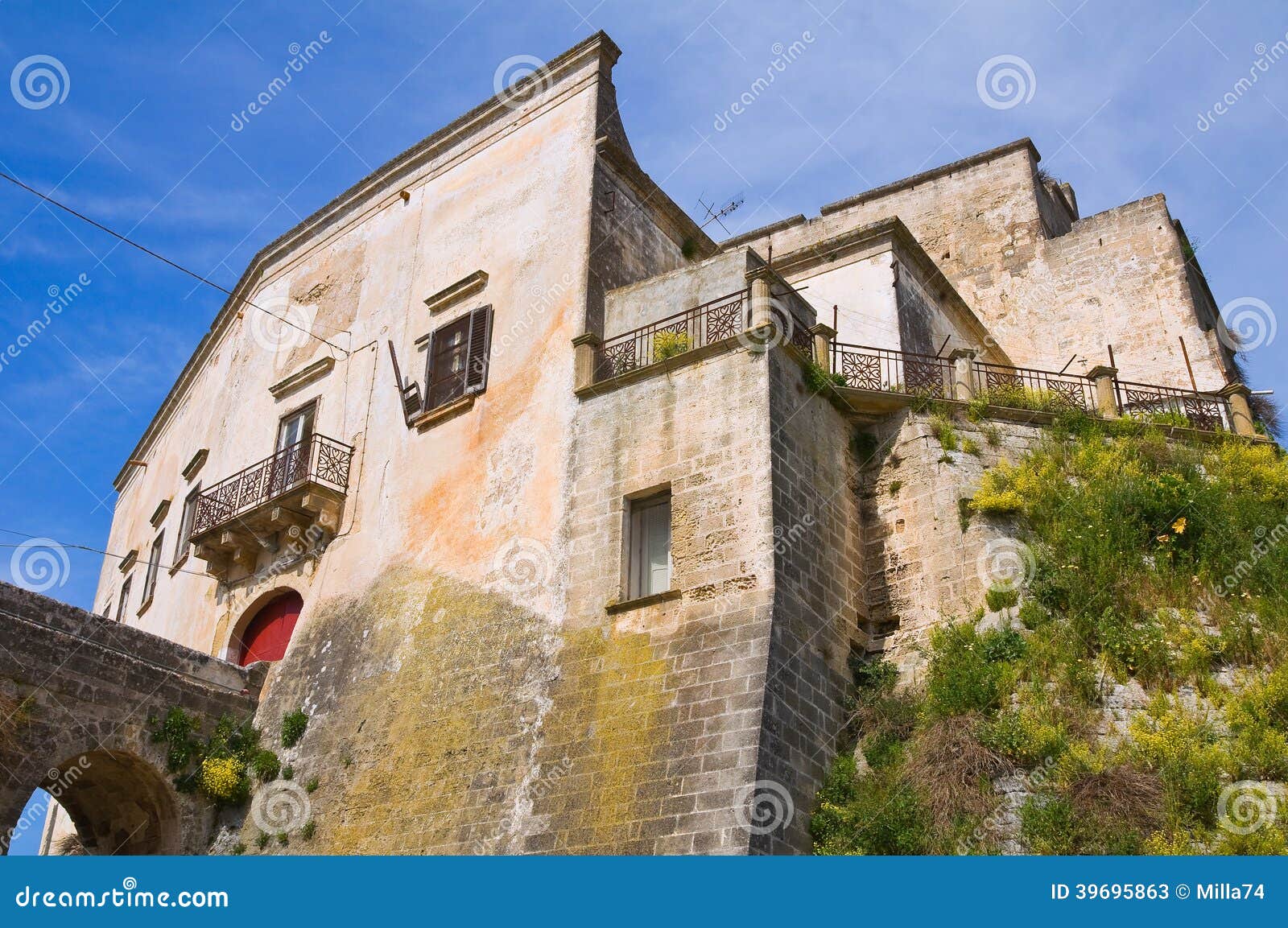Norman Castle of Ginosa. Puglia. Italy Stock Image - Image of norman ...