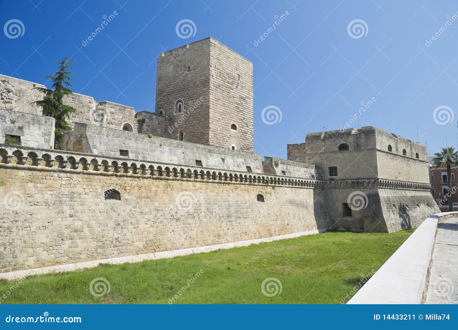 Norman-Swabian Castle. Bari. Apulia Stock Image - Image of ancient ...