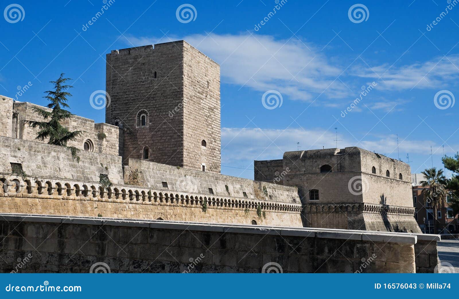 Norman- Swabian Castle. Bari. Apulia Stock Image - Image of historic ...