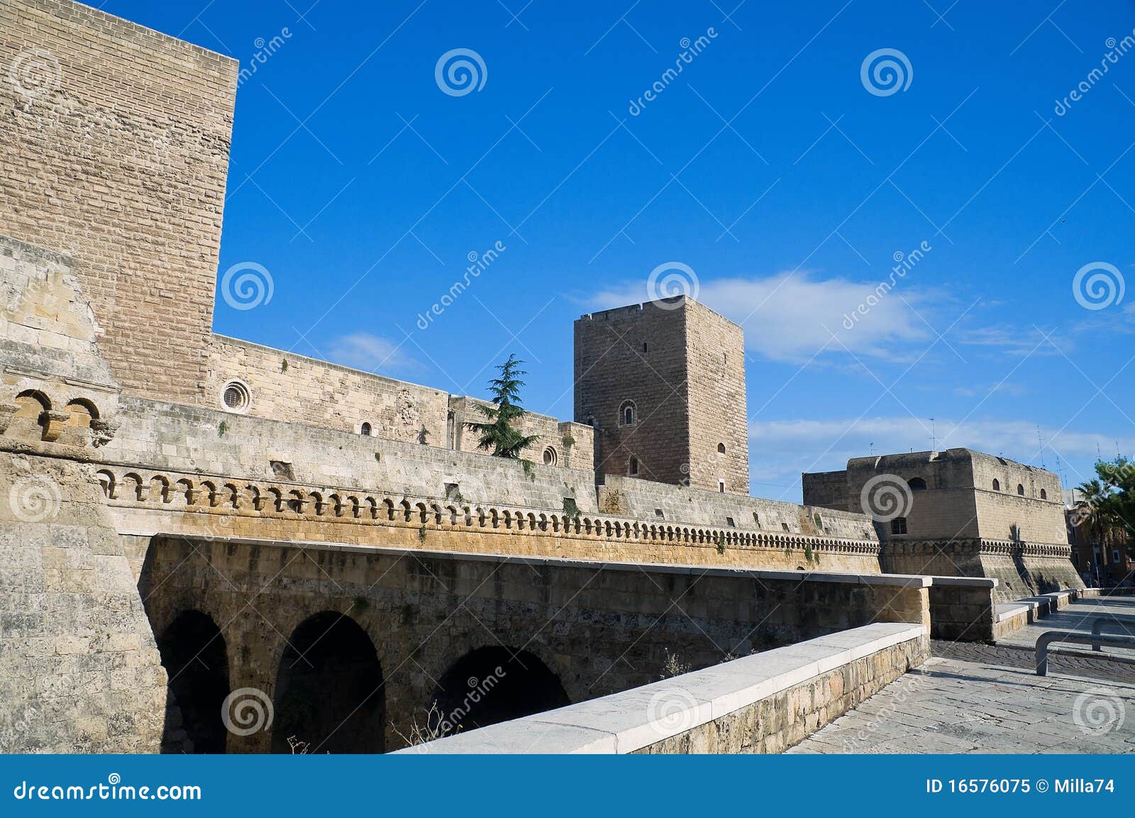 Norman- Swabian Castle. Bari. Apulia Stock Image - Image of moat ...