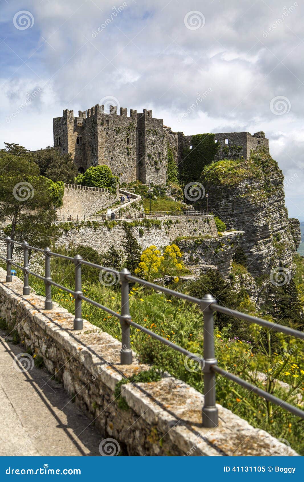 Norman Venus Castle at Erice, Sicily Stock Image - Image of fortress ...