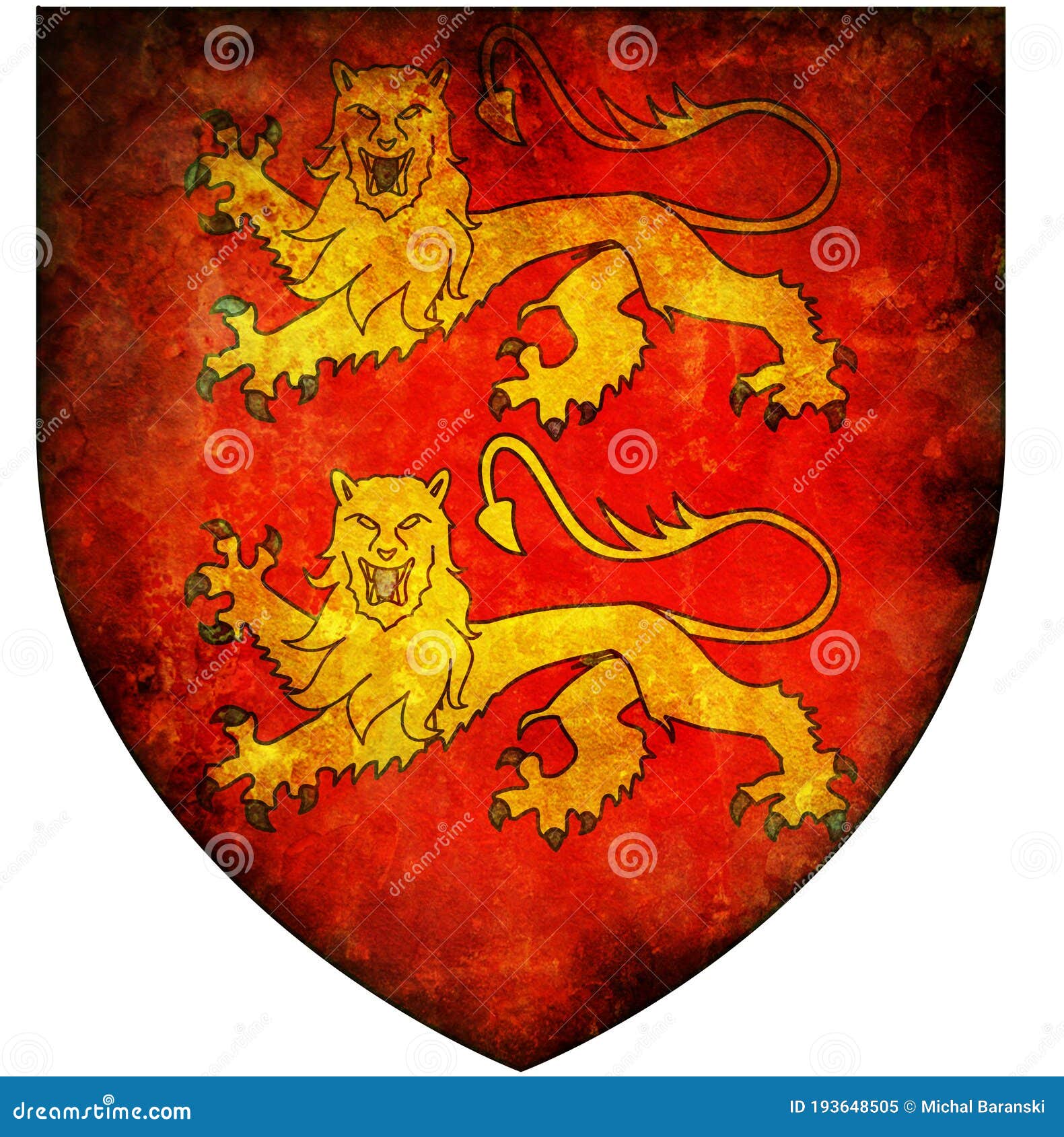 Normandie coat of arms stock illustration. Illustration of symbol ...