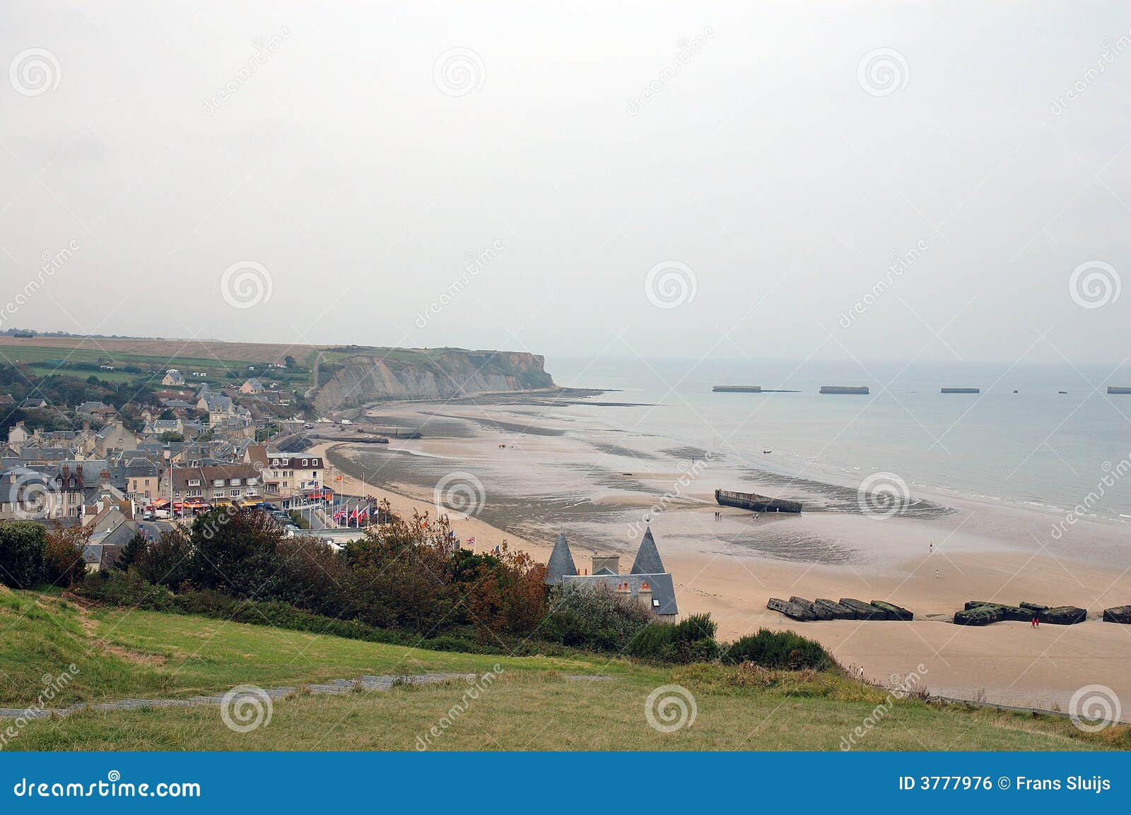 Normandy beach France stock photo. Image of scenery, tide - 3777976
