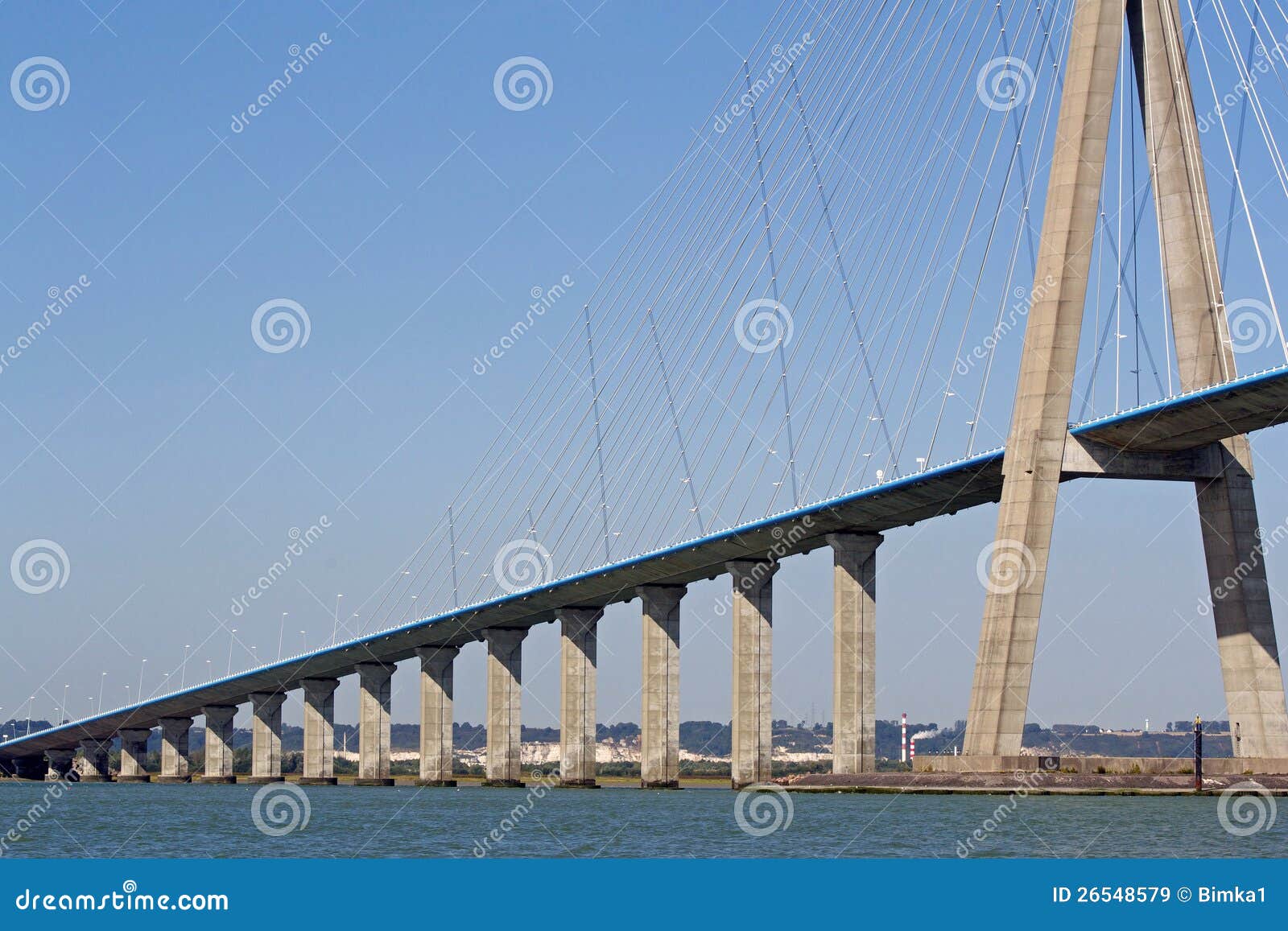 Normandy bridg stock image. Image of bassenormandy, europe - 26548579