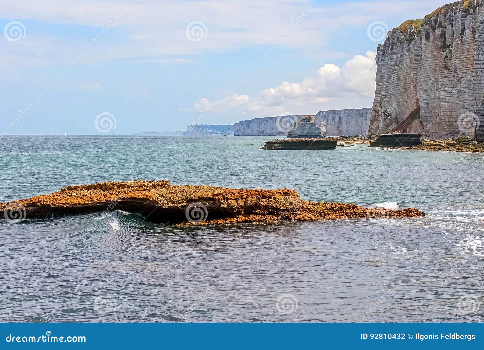 Normandy limestone cliffs stock photo. Image of glen - 92810432