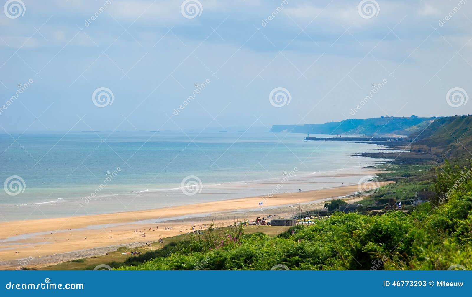 Omaha Beach Boardwalk Stock Image | CartoonDealer.com #26446423