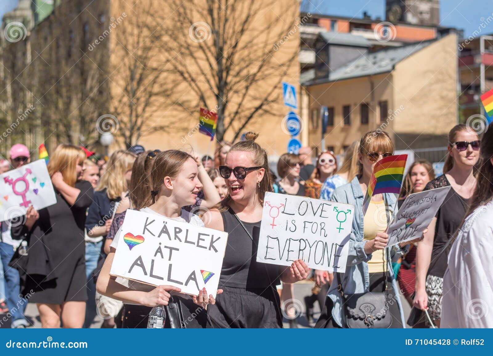 Norrkoping Pride Parade 2016 Editorial Stock Photo - Image of people ...