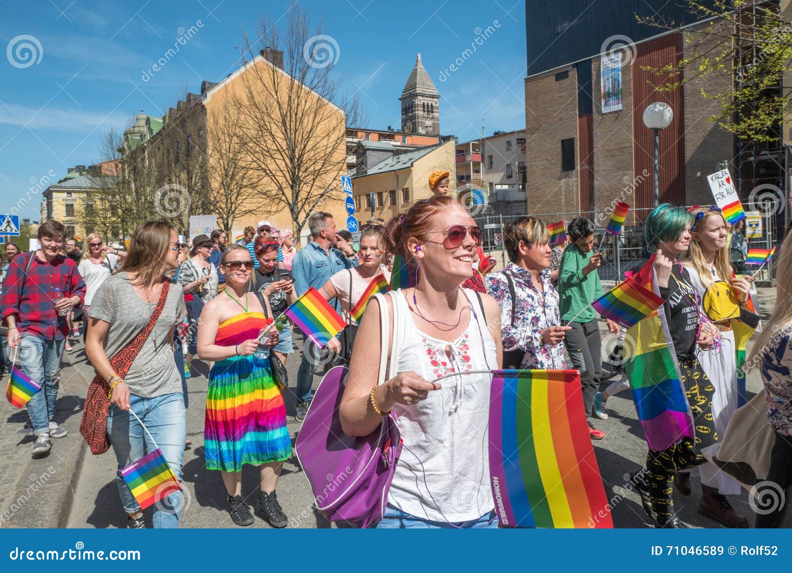 Norrkoping Pride Parade 2016 Editorial Stock Image - Image of rainbow ...