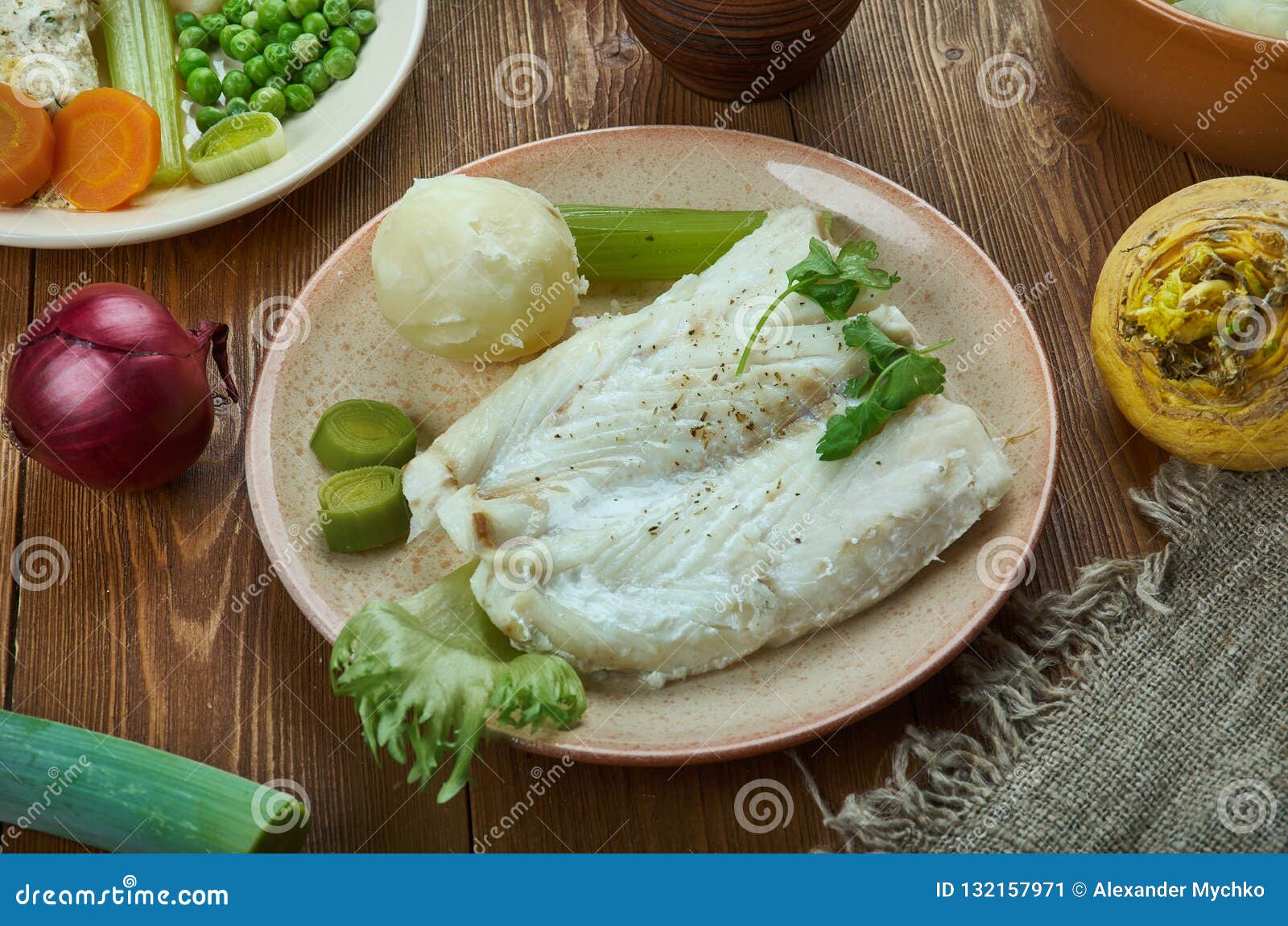 Norska Lutefisk fotografering för bildbyråer. Bild av norrman - 132157971
