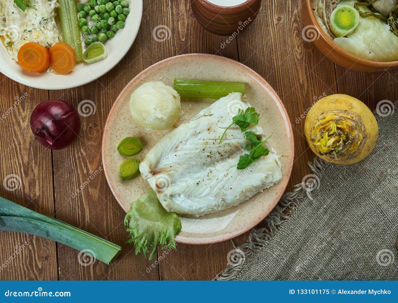 Norska Lutefisk fotografering för bildbyråer. Bild av dragen - 133101175