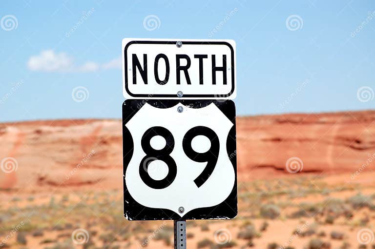 North 89 Highway Sign stock photo. Image of scenic, direction - 6373864