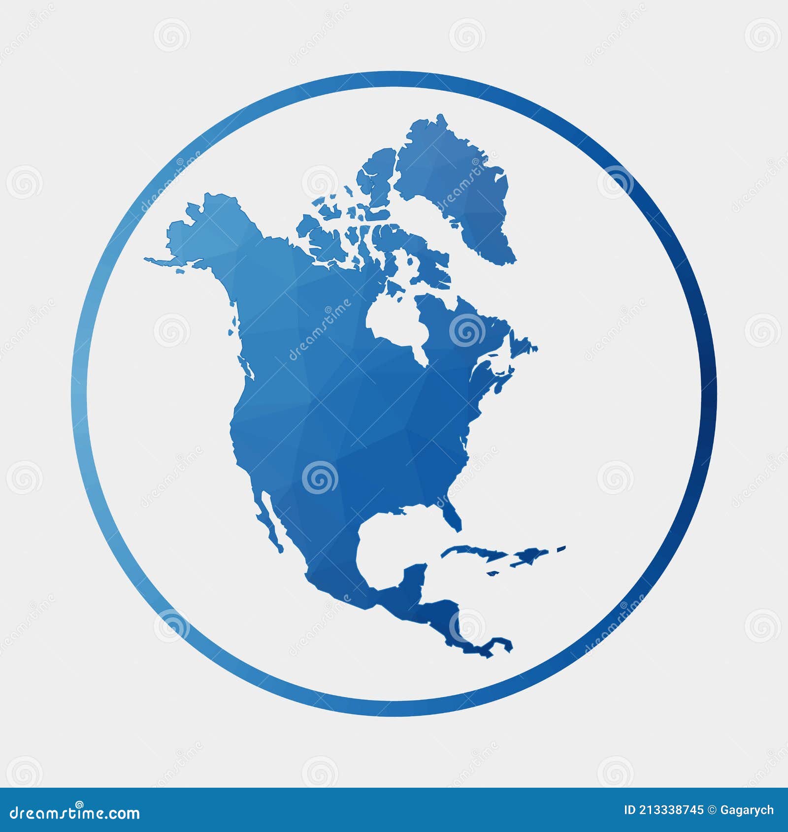 North America icon. stock vector. Illustration of north - 213338745