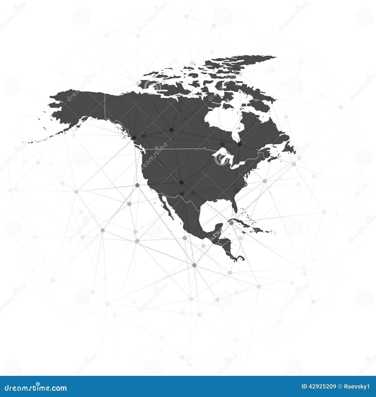 North America Map Background Vector, Illustration Stock Vector ...