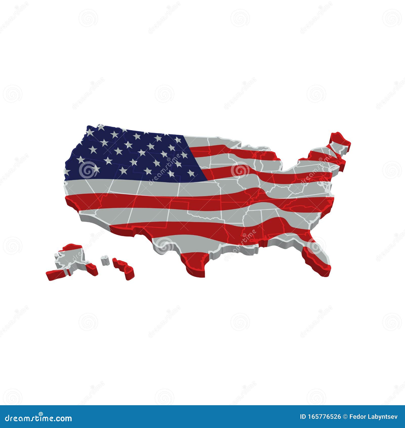 North America Map with Eagle Vector Illustration Stock Vector ...