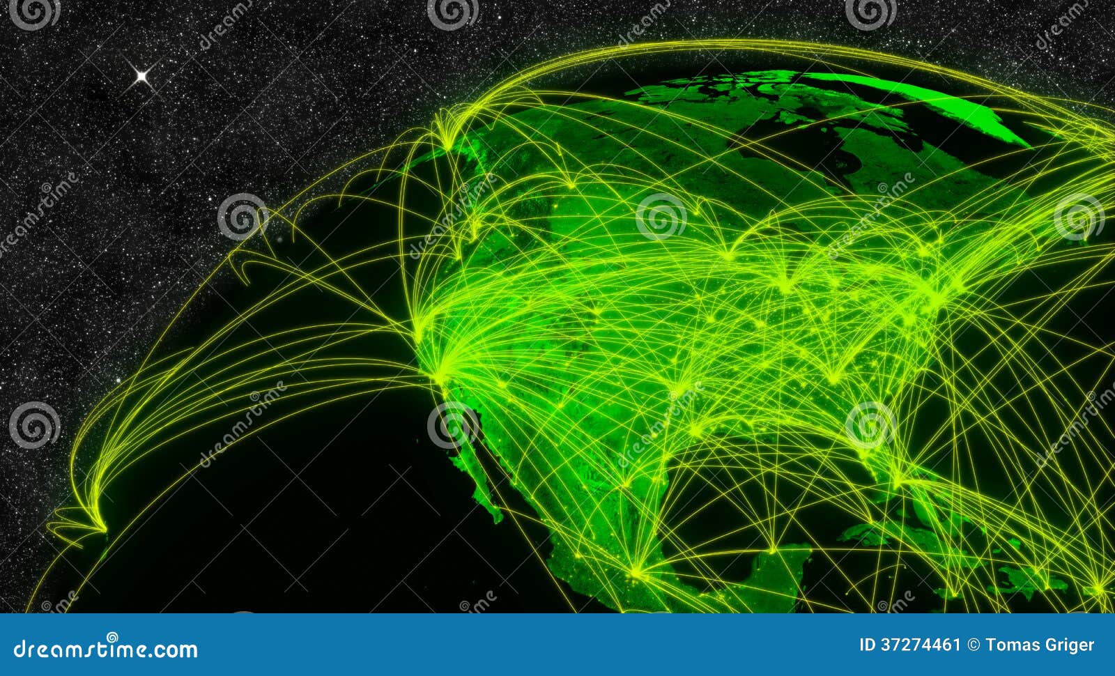 North America network stock illustration. Illustration of world - 37274461