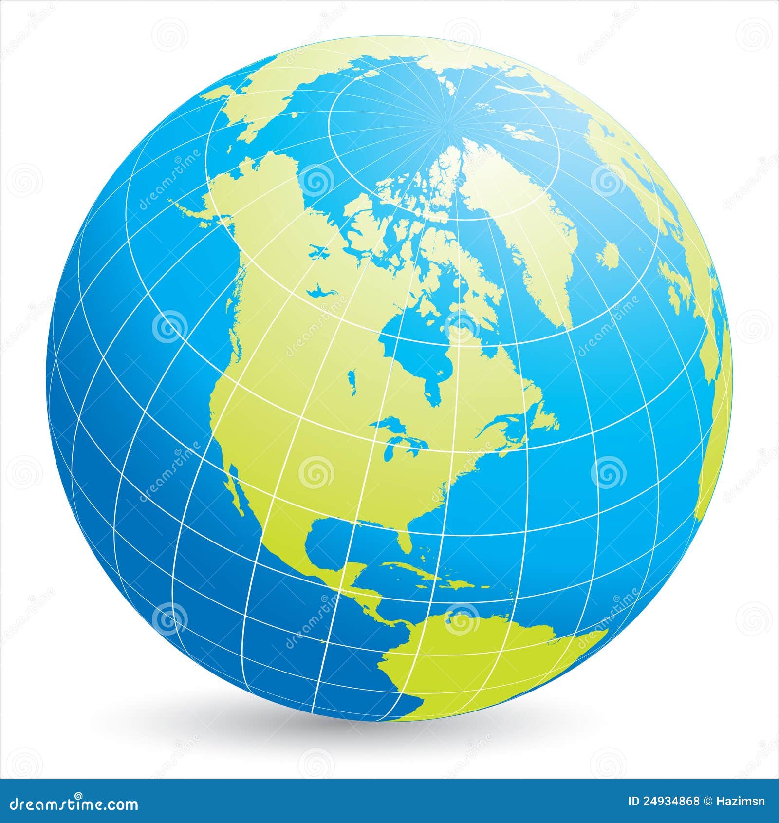 Globe Showing America