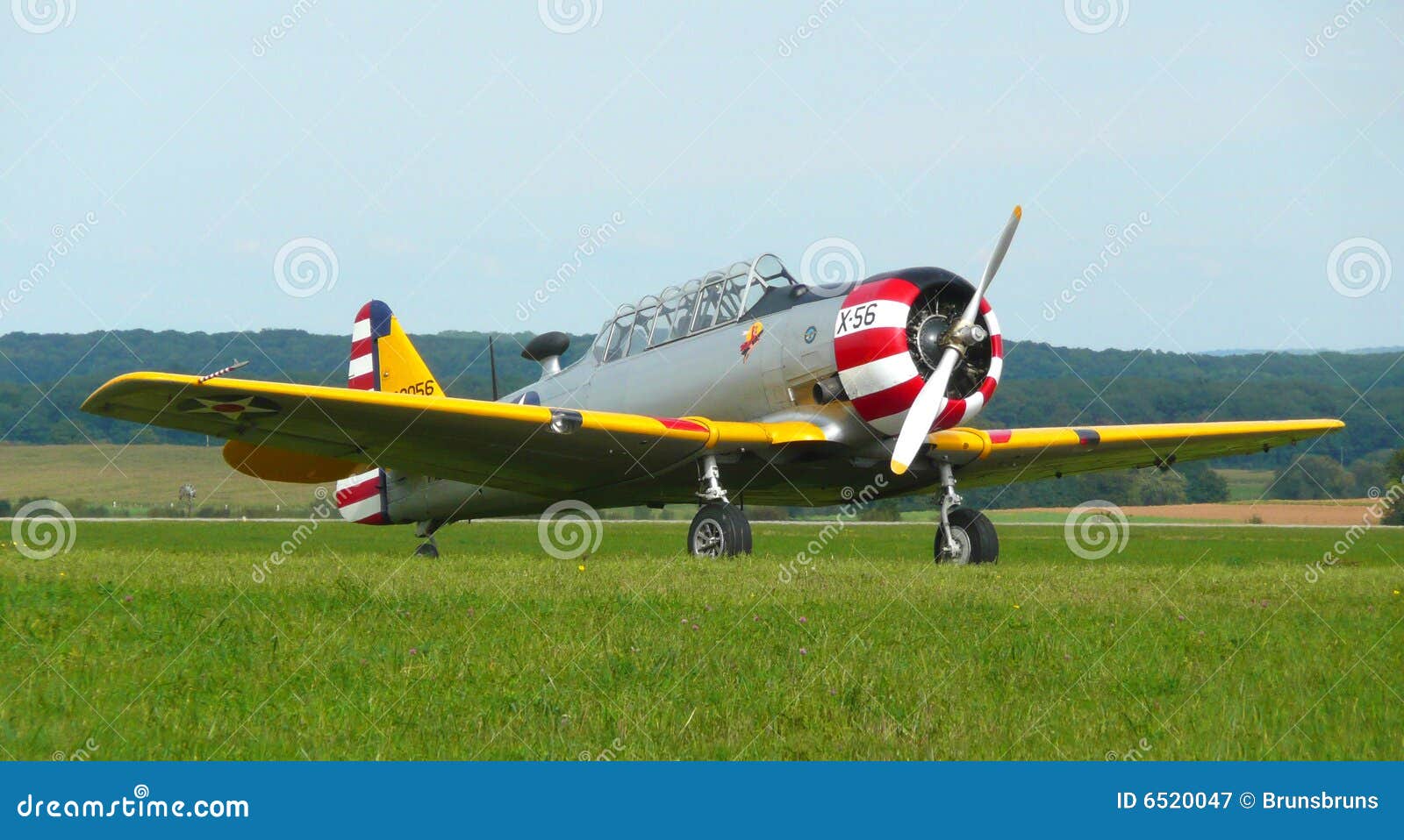 North American T6 Texan stock image. Image of classic - 6520047