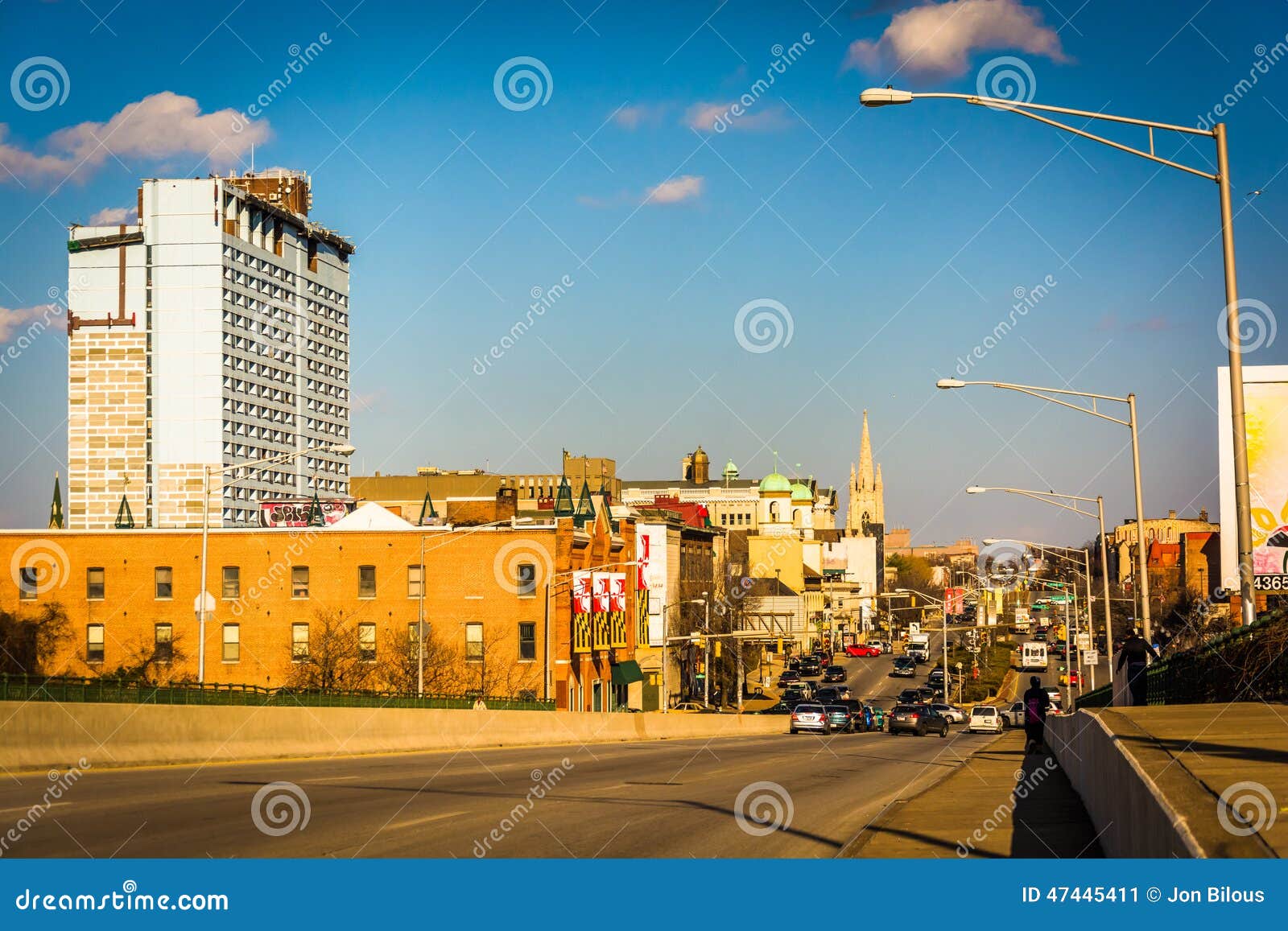 North Avenue, in Baltimore, Maryland. Editorial Photo - Image of cars ...