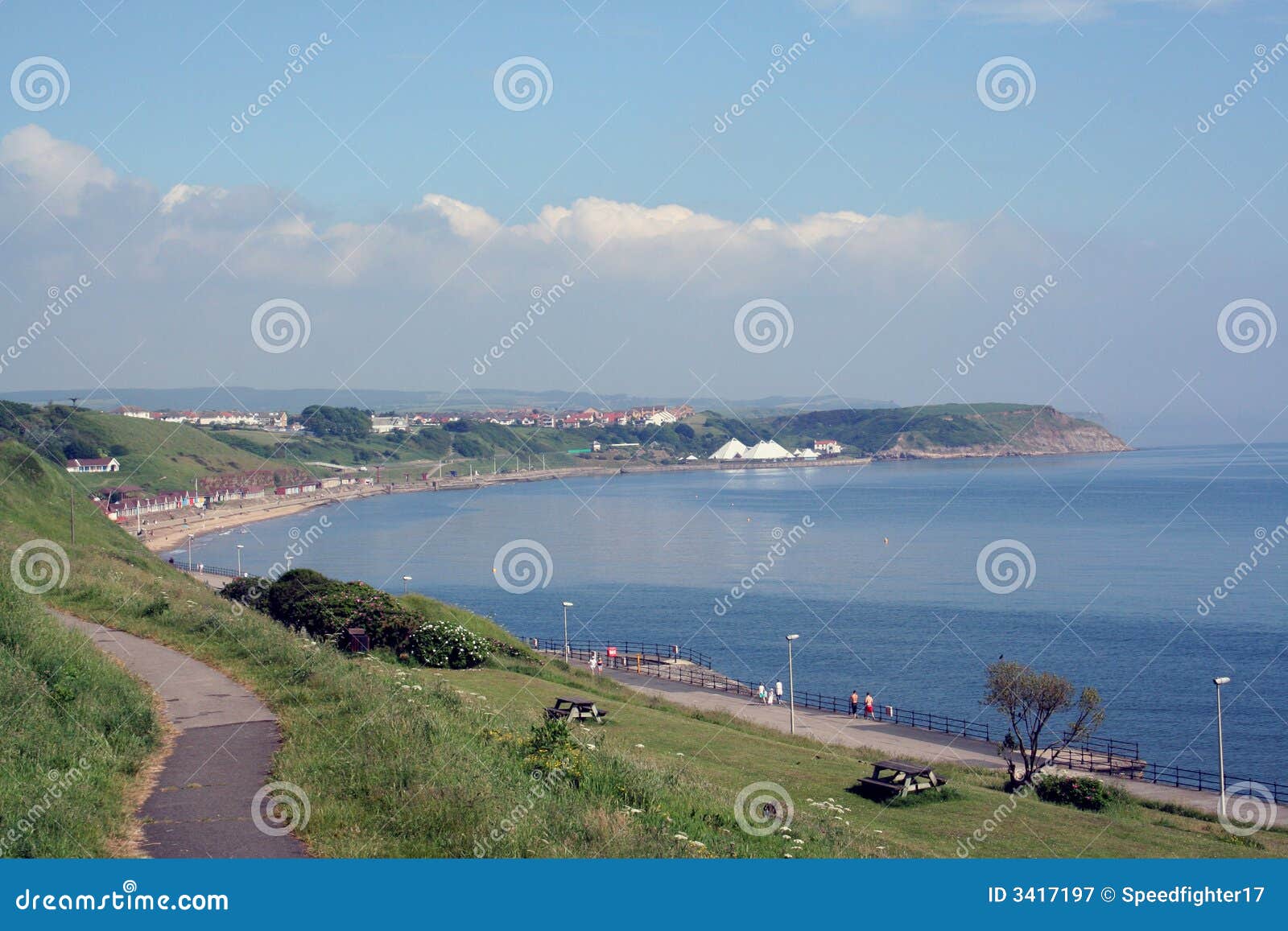 North Bay View of Scarborough Stock Image - Image of vacation, tourist ...