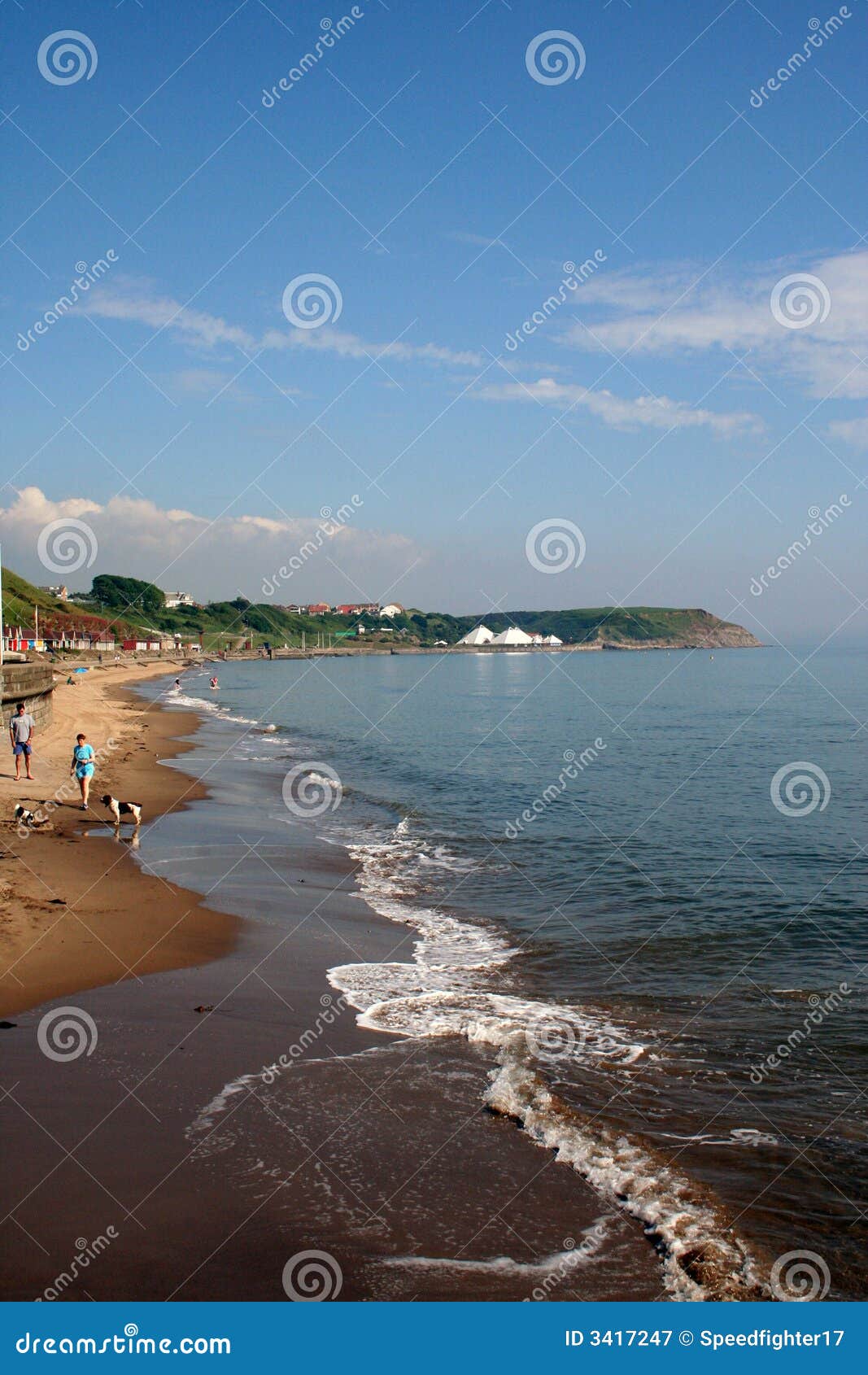 North Bay View of Scarborough Stock Image - Image of foam, vacation ...
