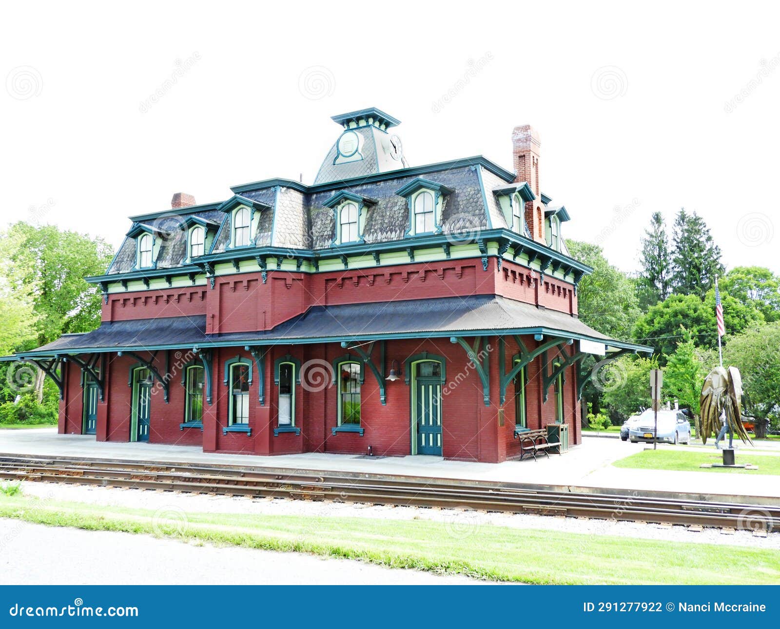 North Bennington Vermont Train Depot Station Stock Photo - Image of ...