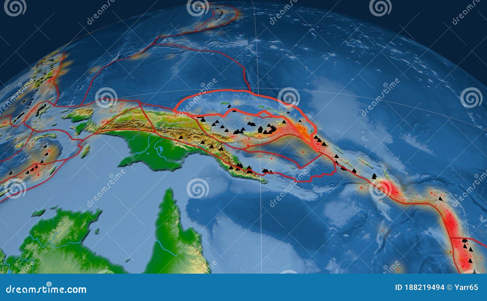 North Bismarck Plate Outlined - Physical Stock Illustration ...