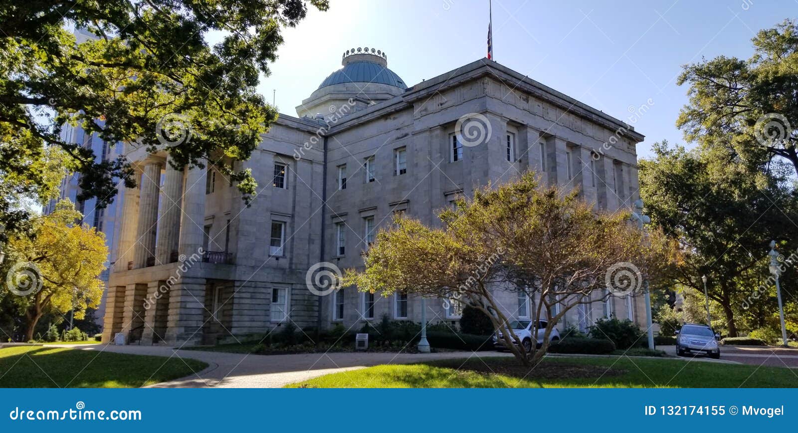The North Carolina Capital Building in Raleigh North Carolina Editorial ...