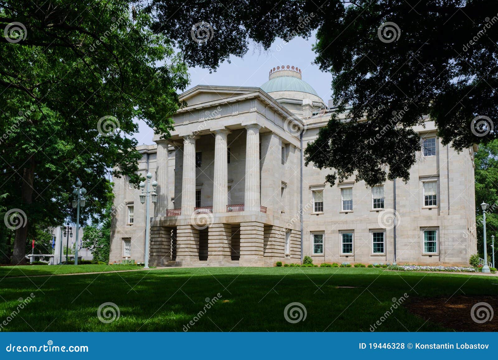 North Carolina Historic State Capitol Stock Photo - Image of park ...