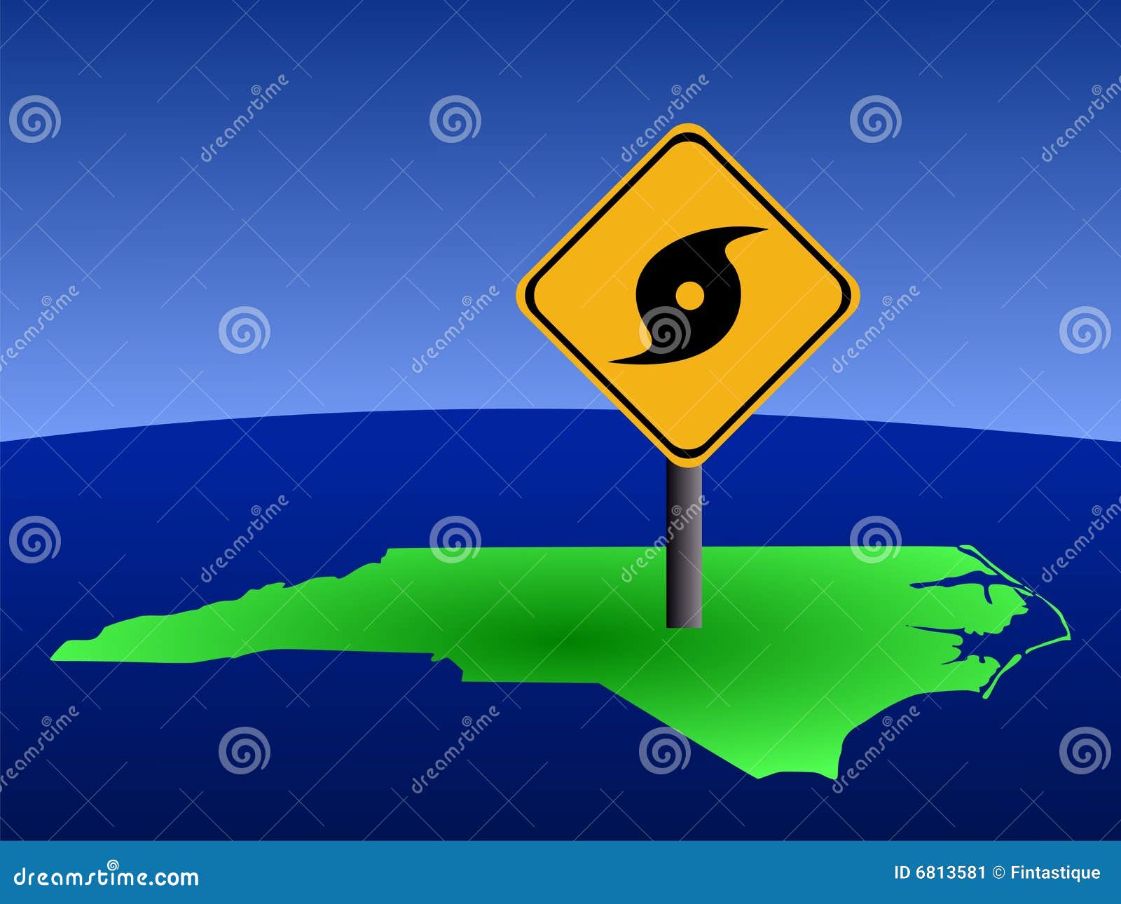 North Carolina Hurricane Sign Stock Vector - Illustration of geography ...