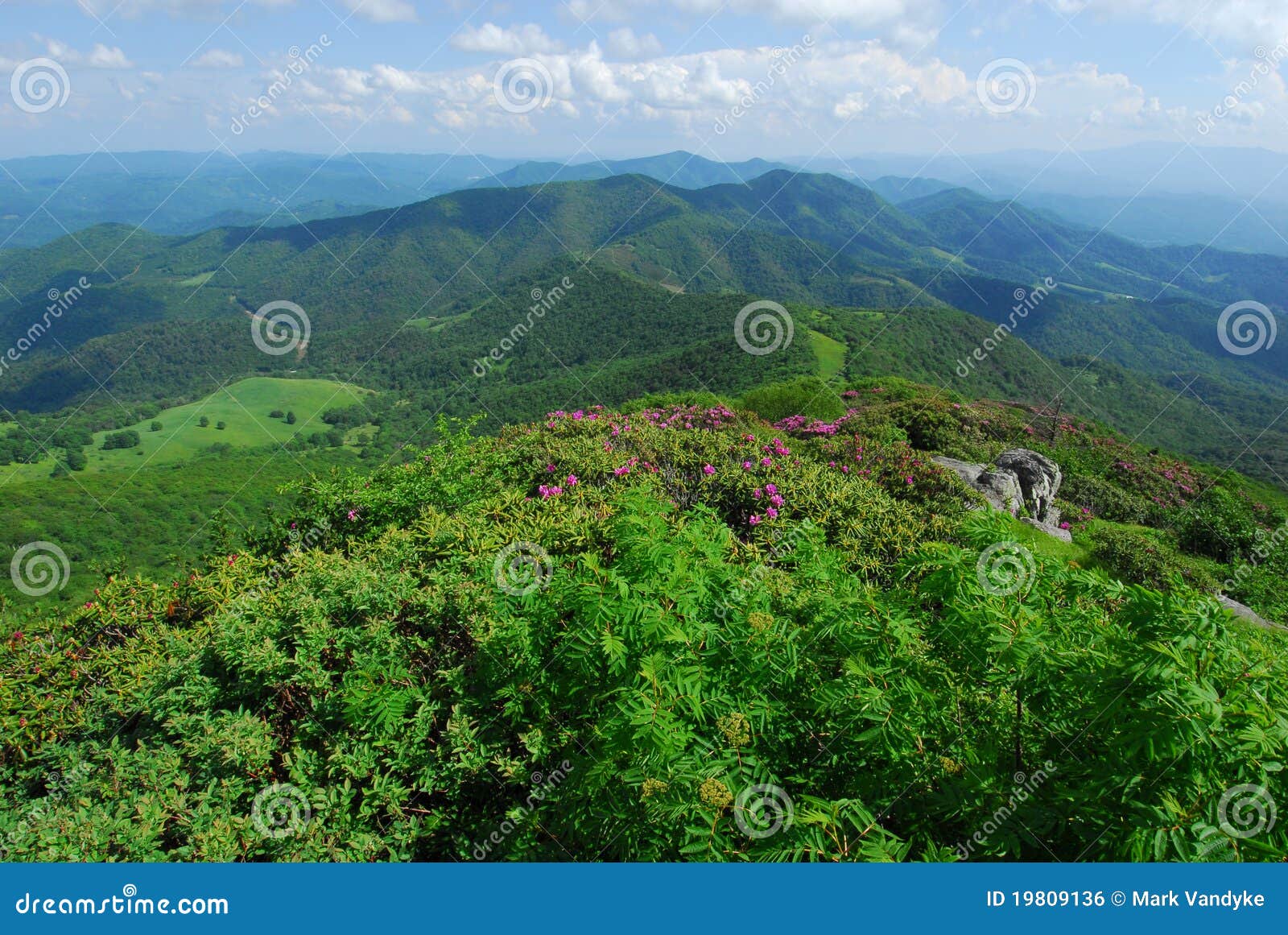 North Carolina Mountains Scenic Landscape Stock Photo - Image of ridge ...