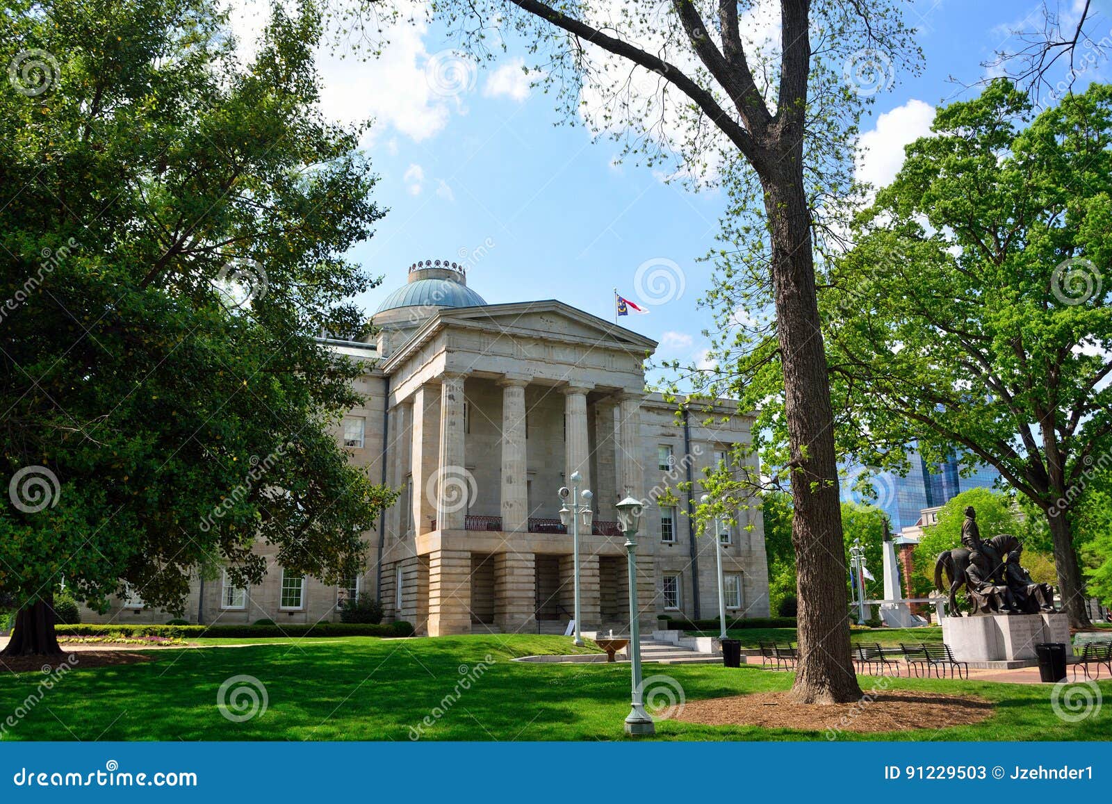 North Carolina State Capitol Building on a Sunny Day Stock Image ...