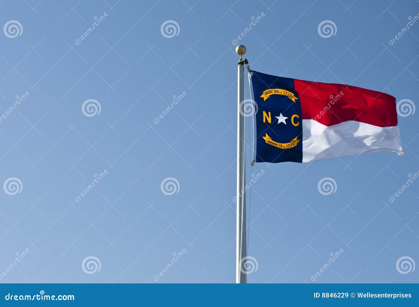 North Carolina State Flag stock image. Image of state - 8846229