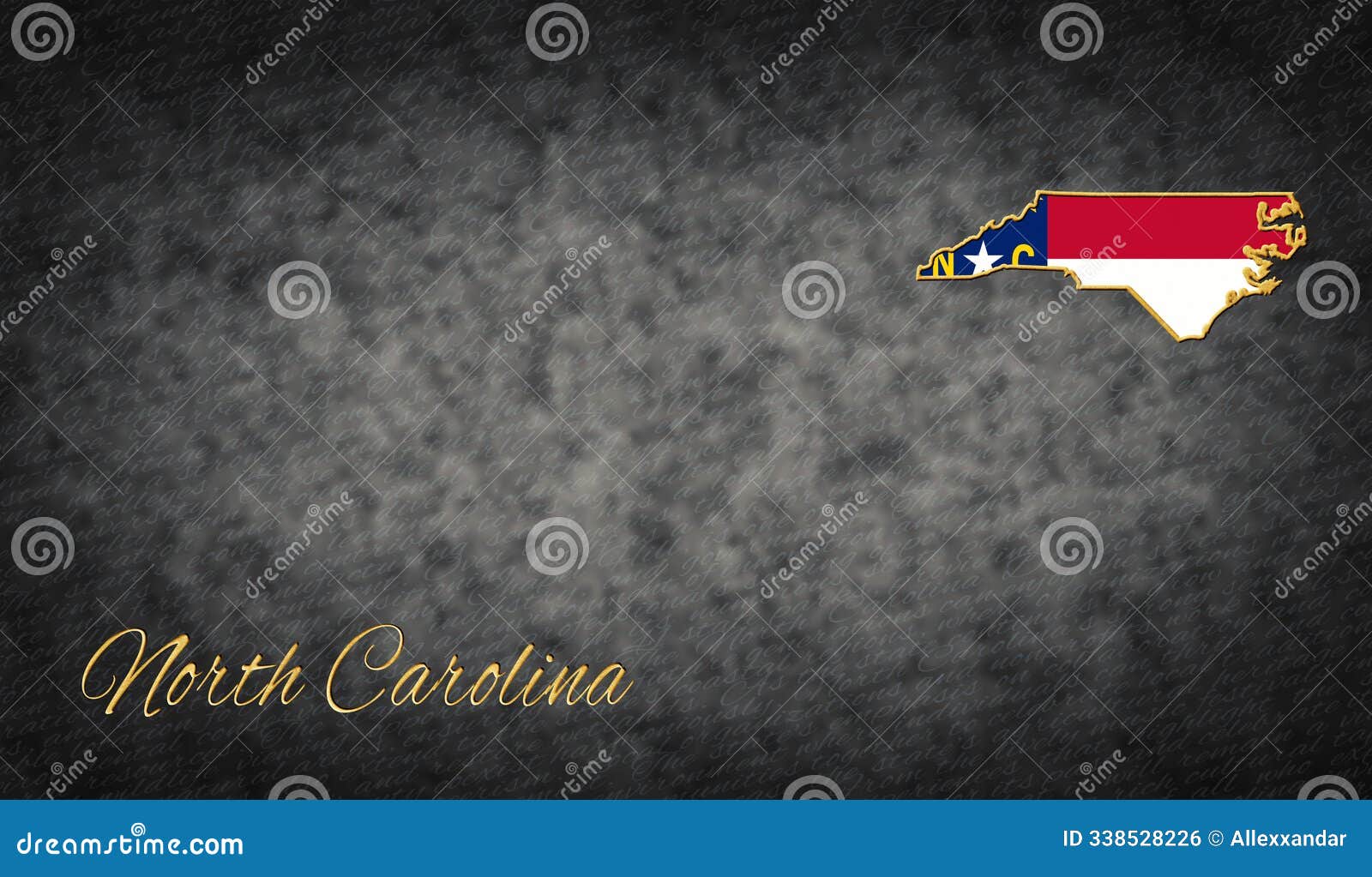 North Carolina Symbols, Map of North Carolina Stock Photo - Image of ...