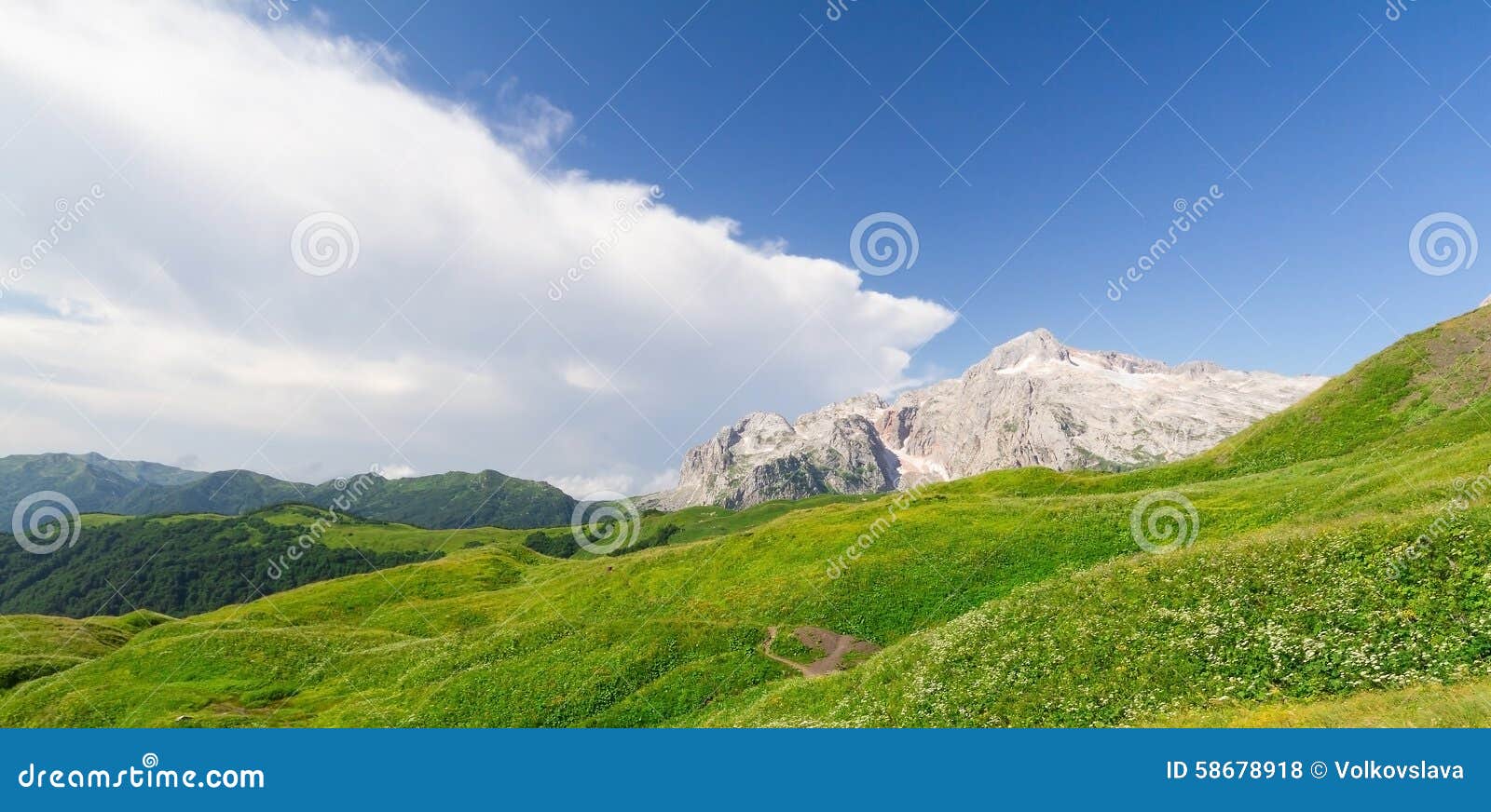 North Caucasus stock photo. Image of panorama, glacier - 58678918