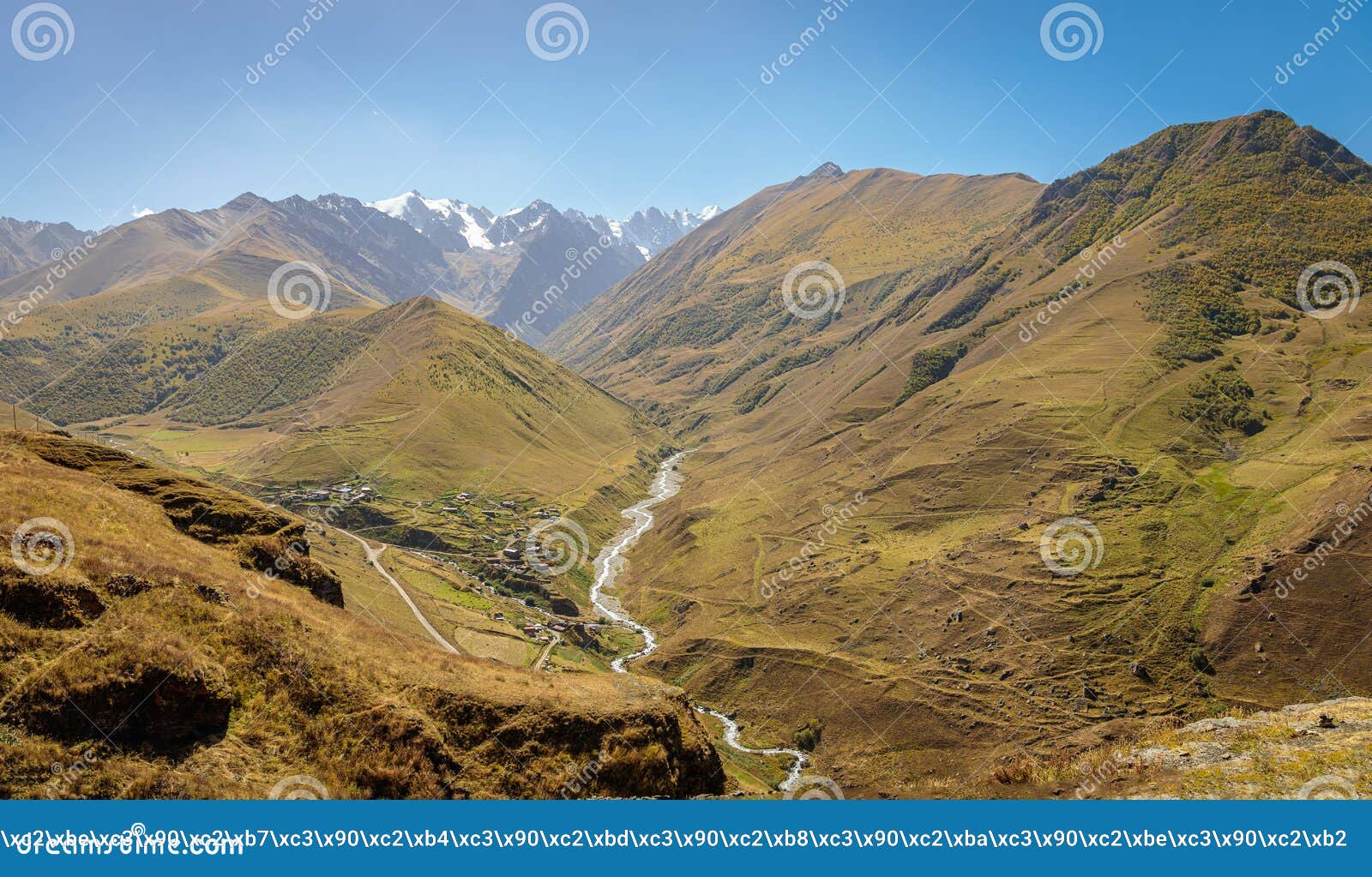 North Caucasus, High Mountains of Ossetia. Stock Image - Image of ...