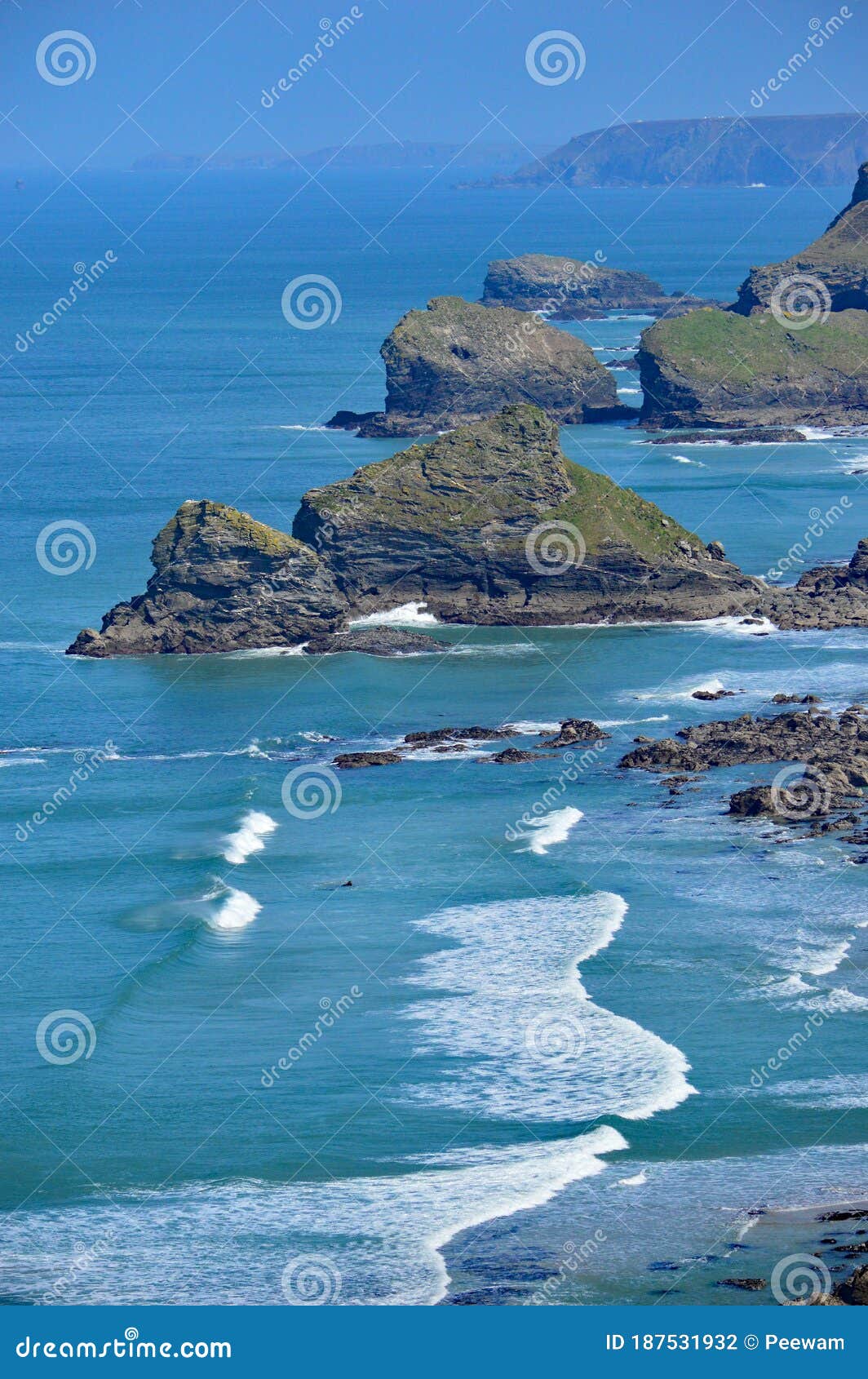 North Cliffs at Low Tide, Cornwall UK Stock Photo - Image of natural ...
