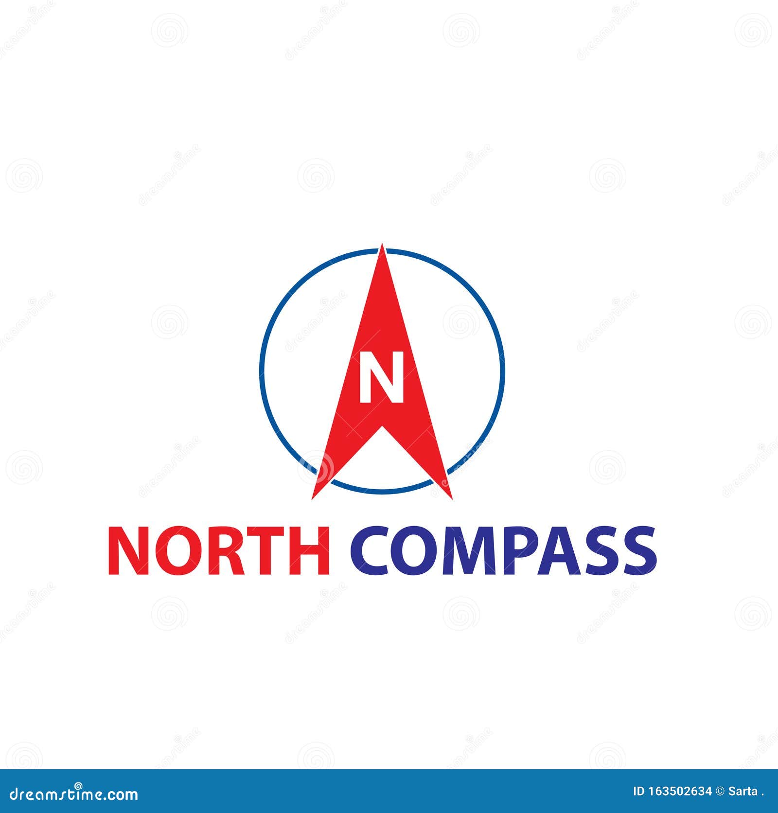 North Compass Map Arrow Cartoon Vector | CartoonDealer.com #5479347