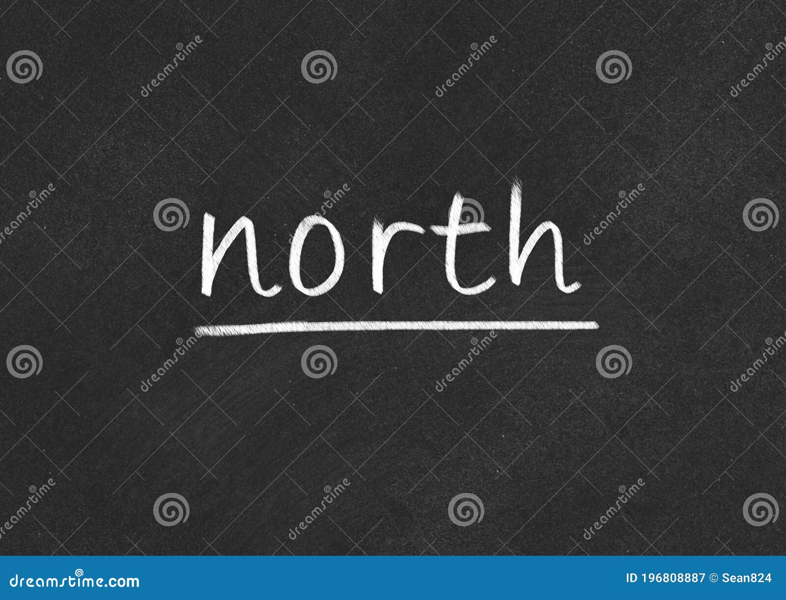 North stock image. Image of abstract, text, word, blackboard - 196808887