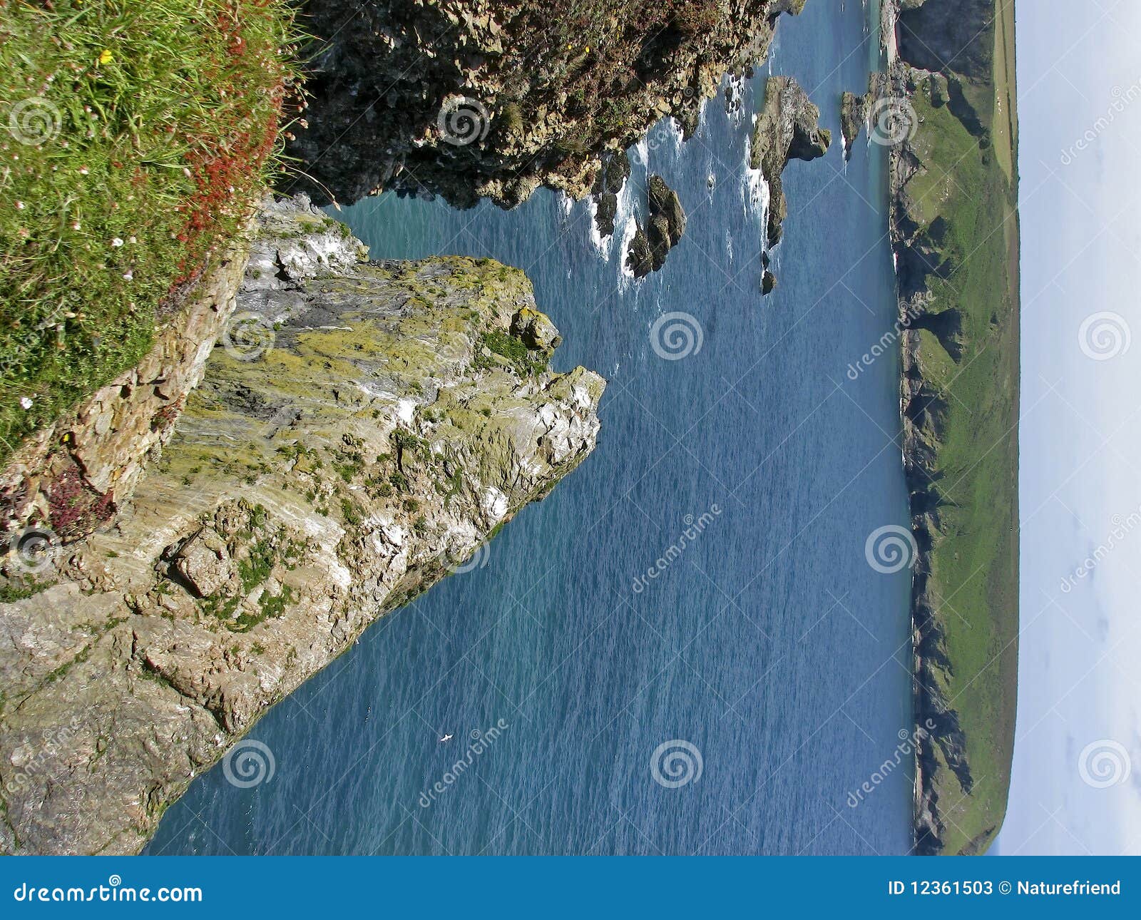 North Cornish Coast, Navax Point, England Stock Image - Image of rocky ...