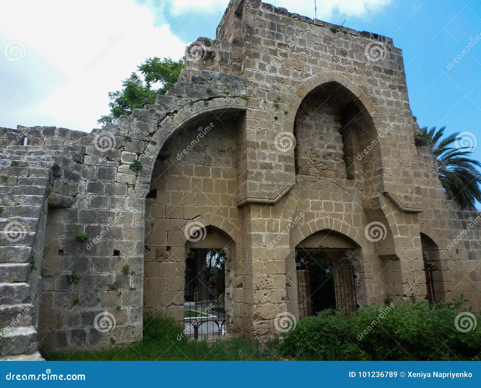 North Cyprus stock image. Image of coast, fortress, blue - 101236789