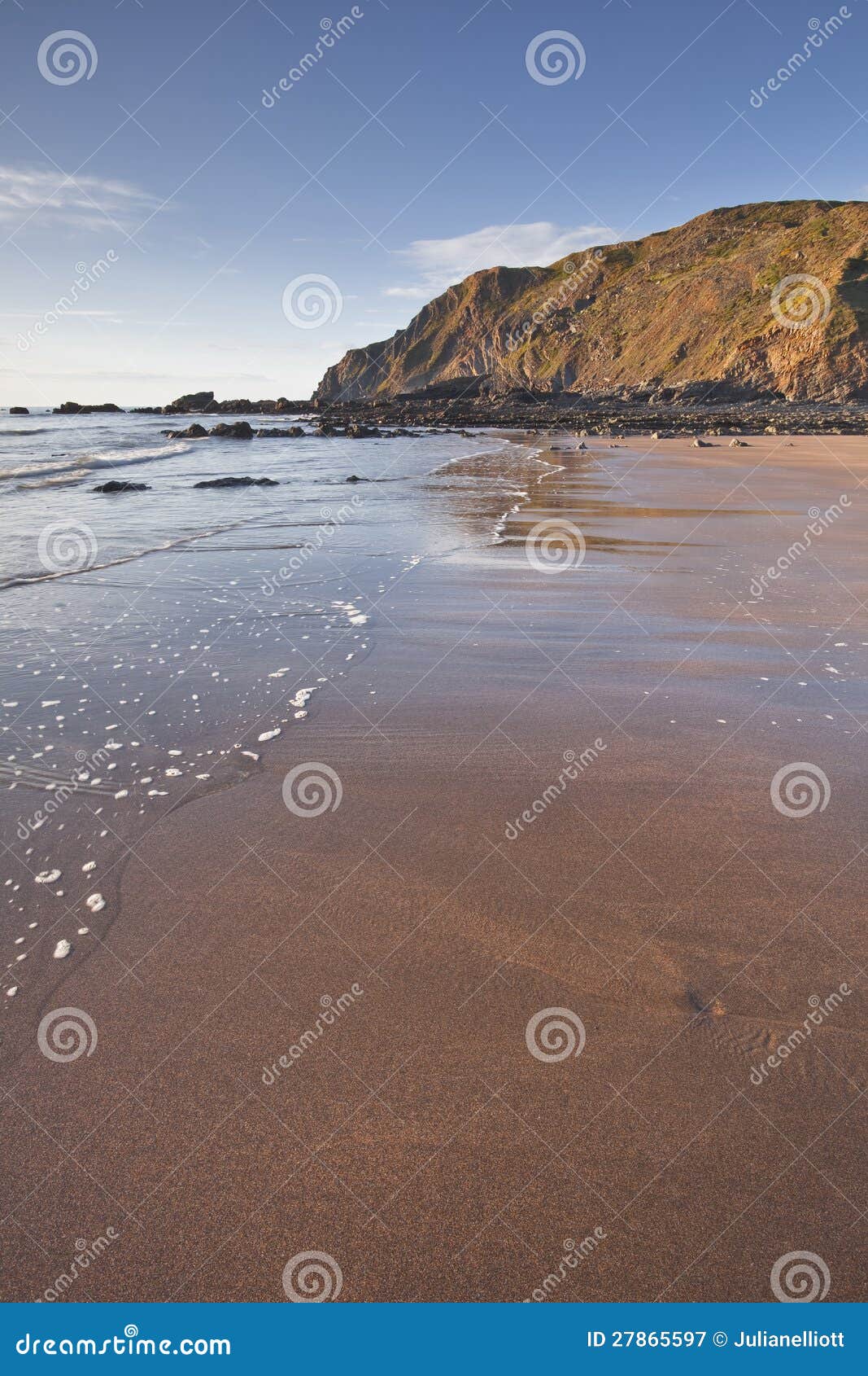 North Devon beach stock image. Image of coast, geology - 27865597
