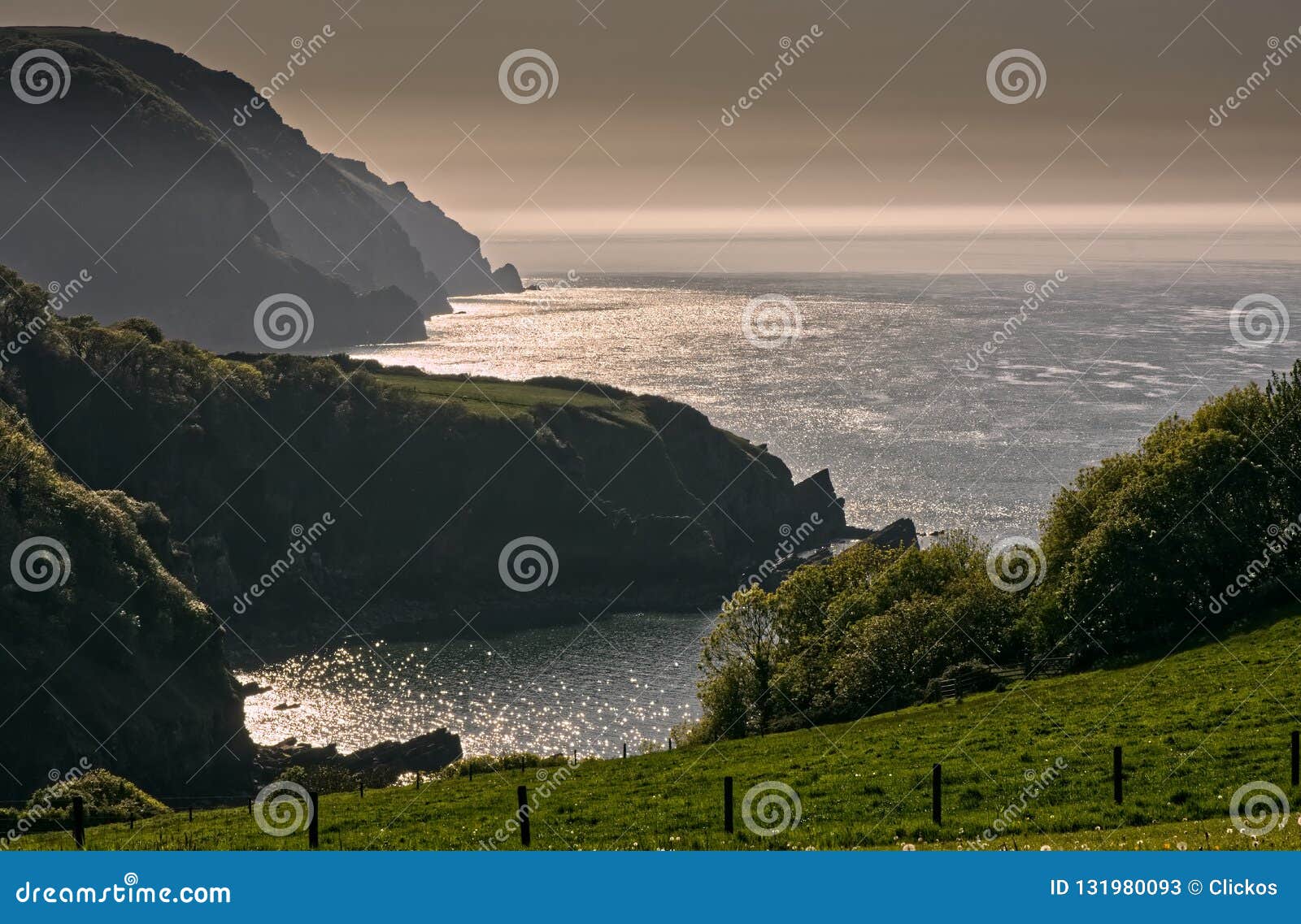 Coastline at North Devon, England Stock Image - Image of coastline ...