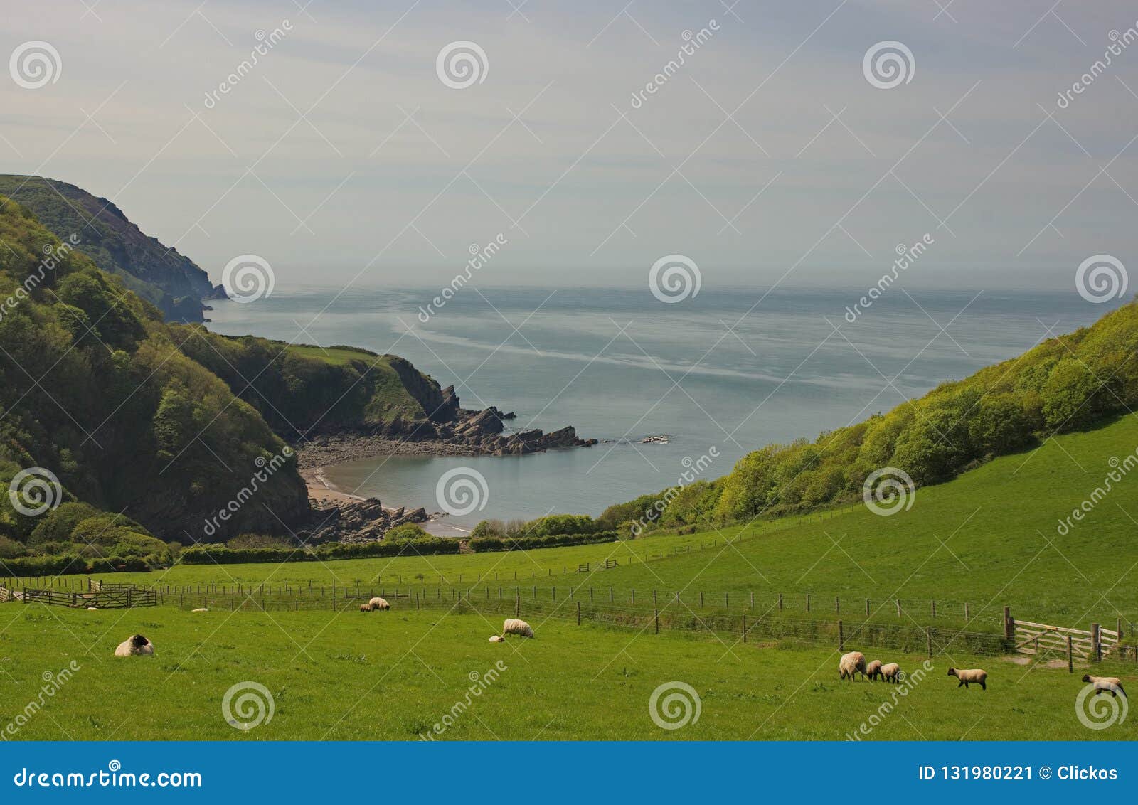 Coastline at North Devon, England Stock Image - Image of coastline ...