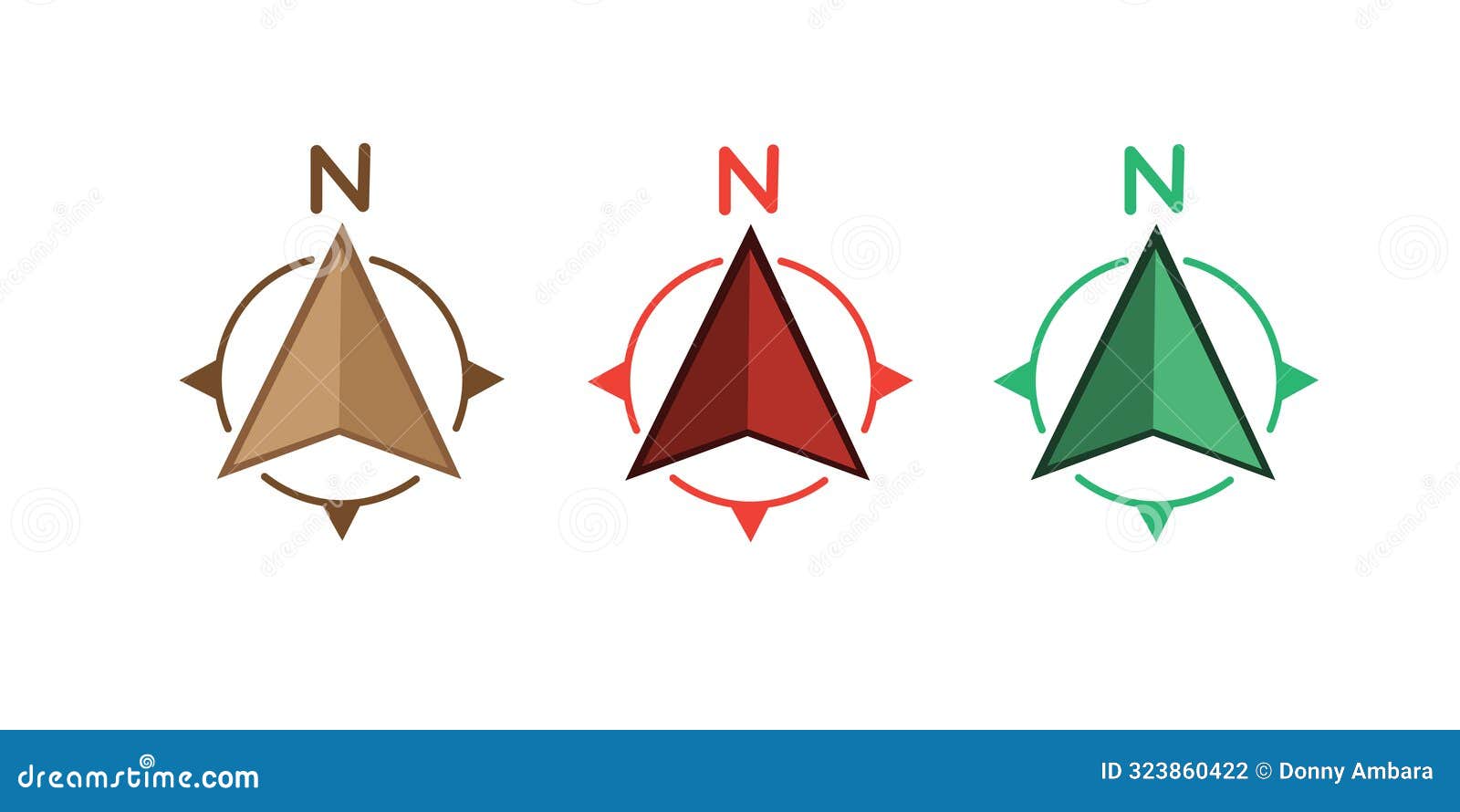 North direction stock vector. Illustration of arrow - 323860422