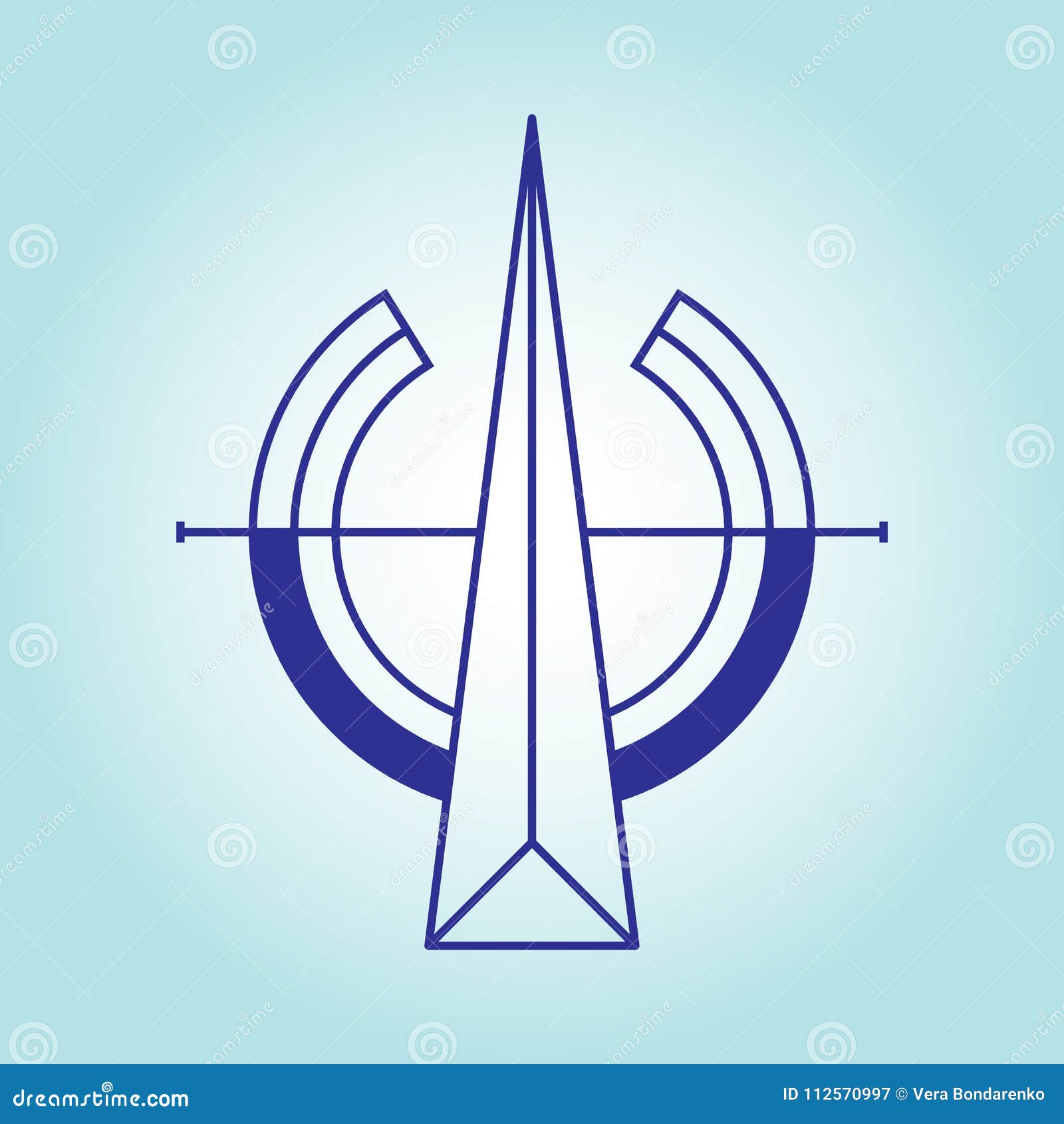 North Direction and Orientation on the Sides of the World on a Light ...