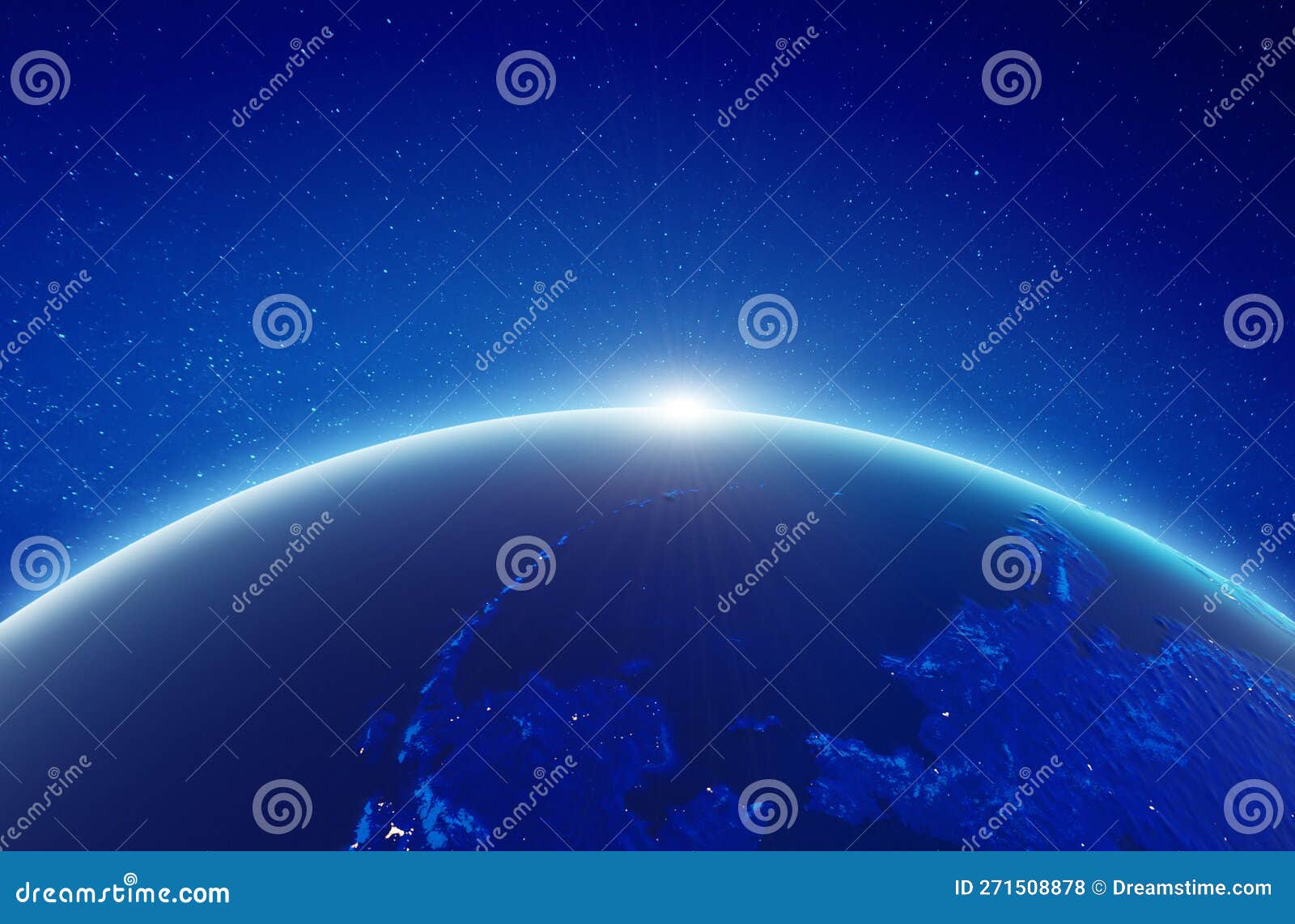 North of Earth stock illustration. Illustration of view - 271508878
