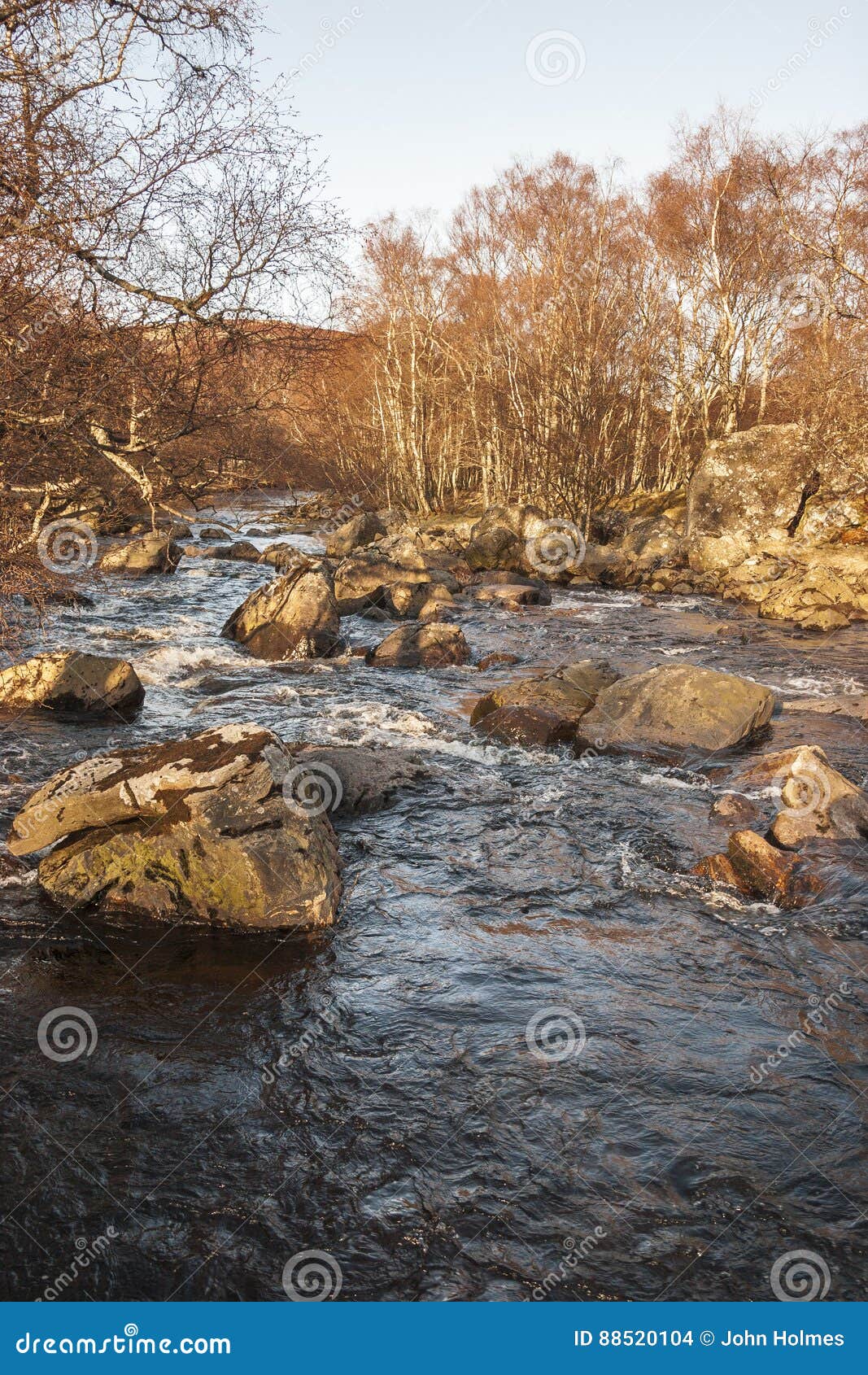 North Esk River at Glen Esk in Scotland. Stock Photo - Image of river ...