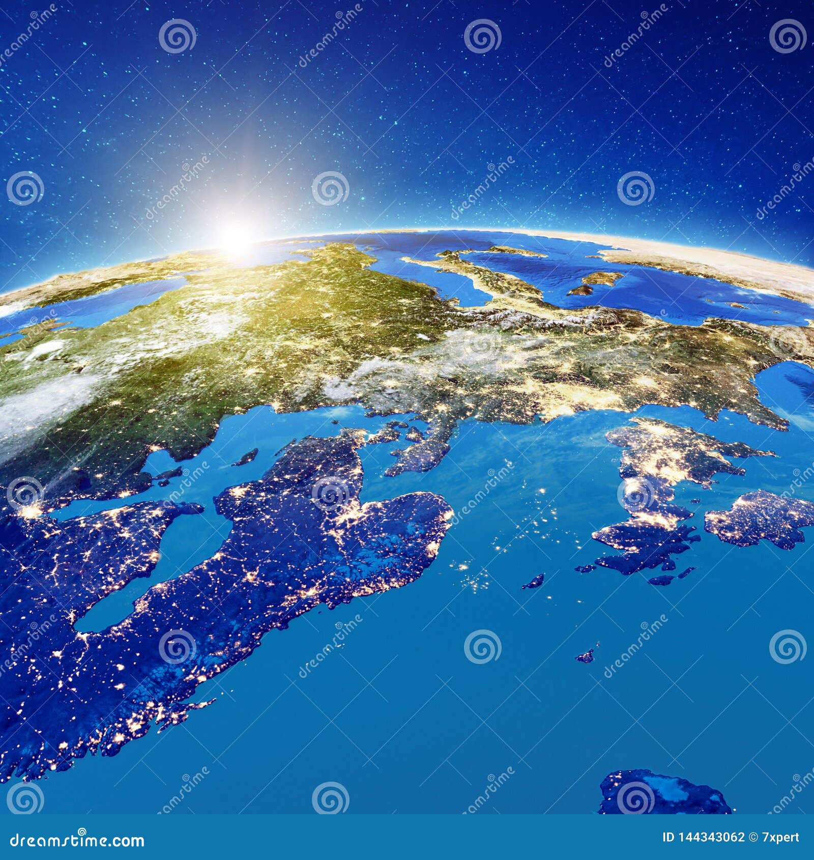 Map Of North Europe-Nordic Countries With National Flag Vector ...